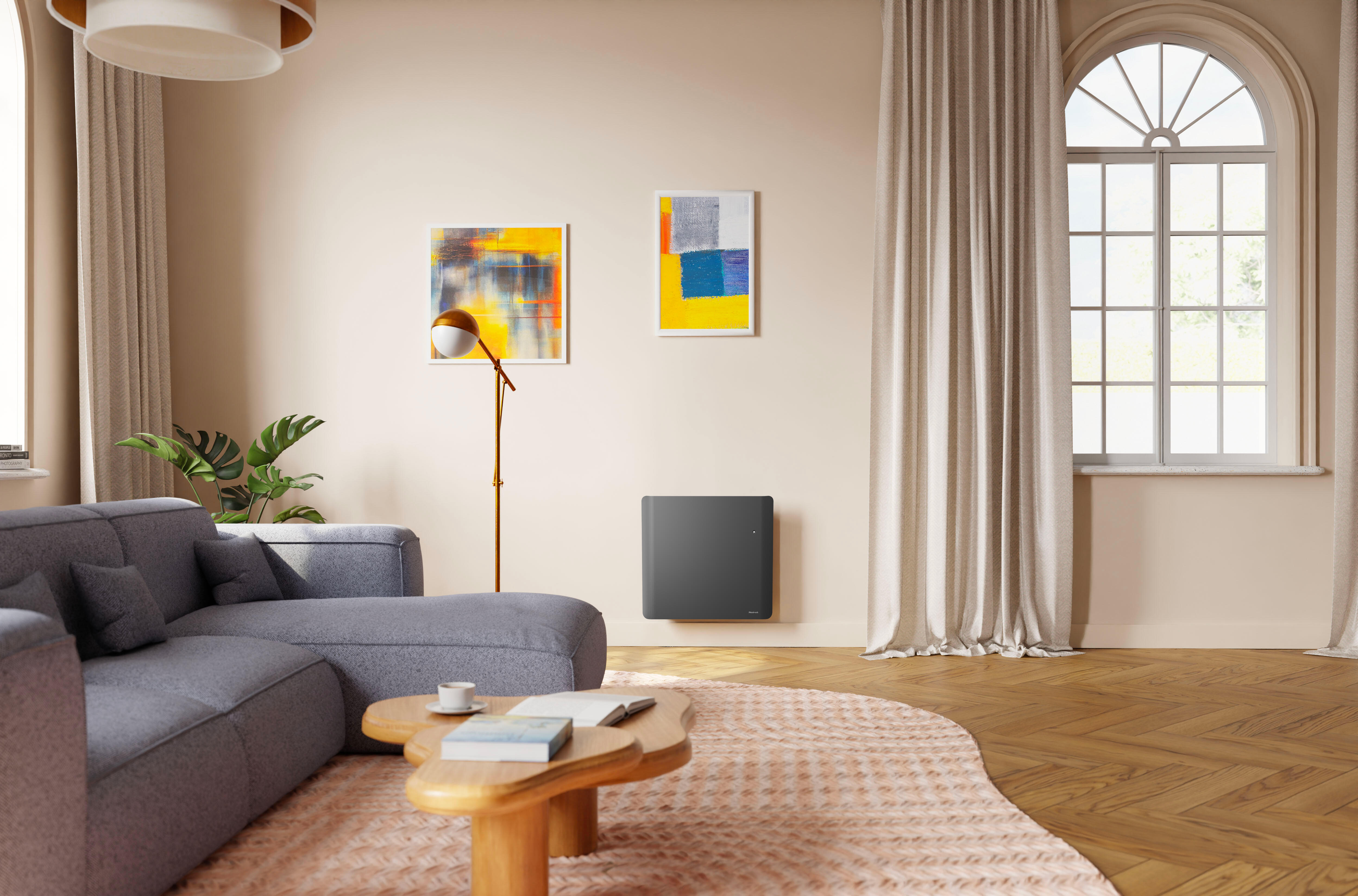 Radiateur électrique connecté double système de chauffe 2000W NOIROT ...