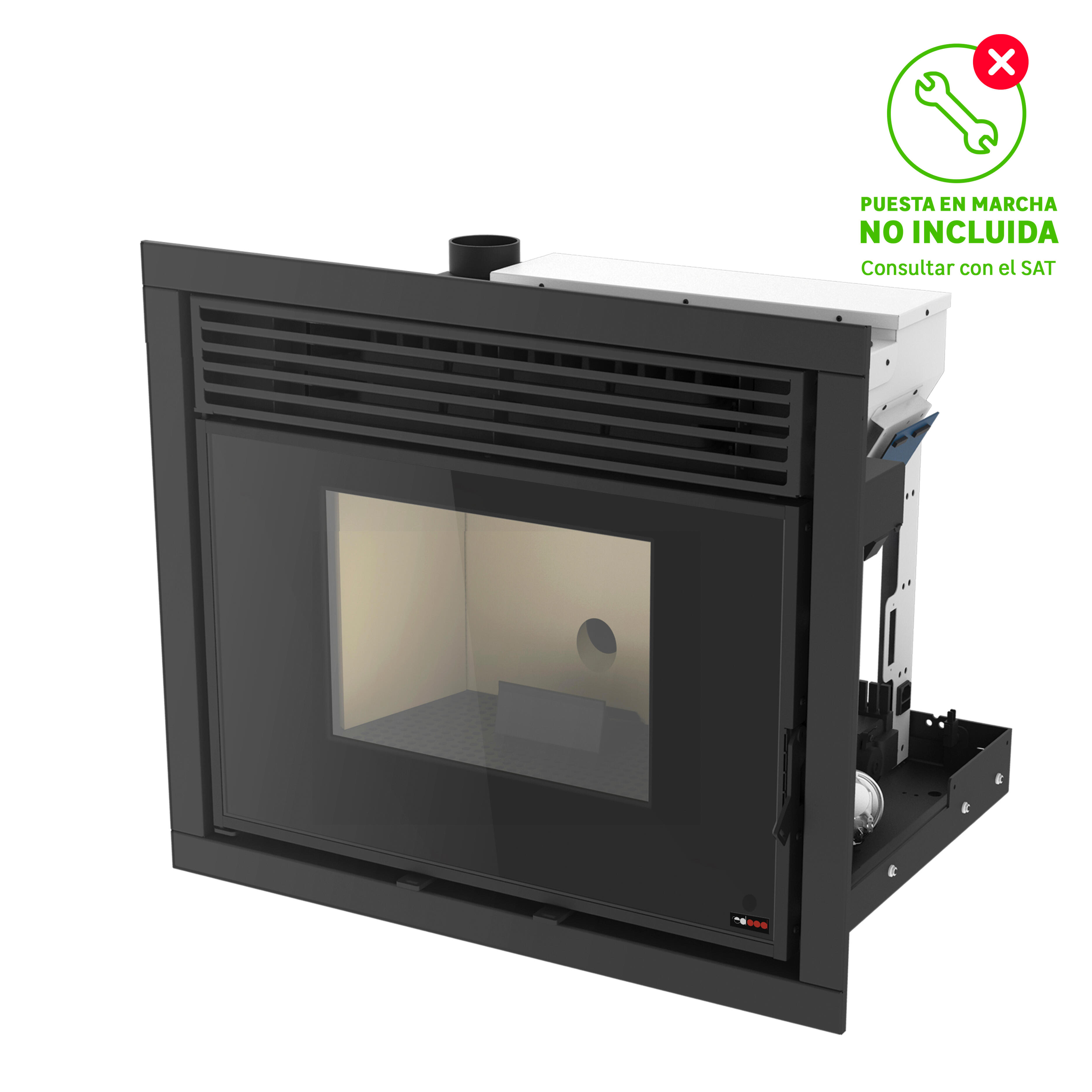 Insertable de pellets First Insert Plus de 9kw | Leroy Merlin