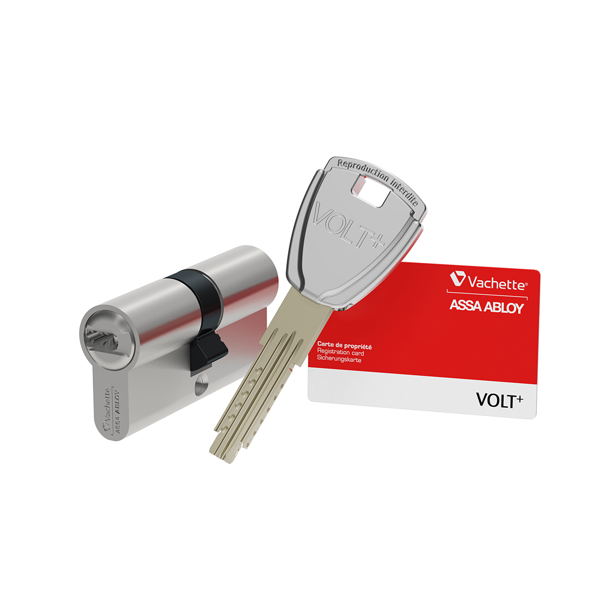 Cylindre VACHETTE Volt+ L.30 + 30mm 5 clés | Leroy Merlin