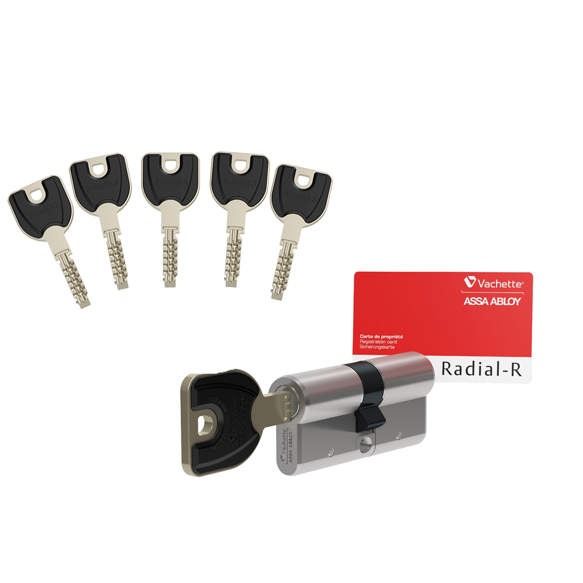 Cylindre VACHETTE Radial-r L.32.5 + 32.5mm 5 clés | Leroy Merlin