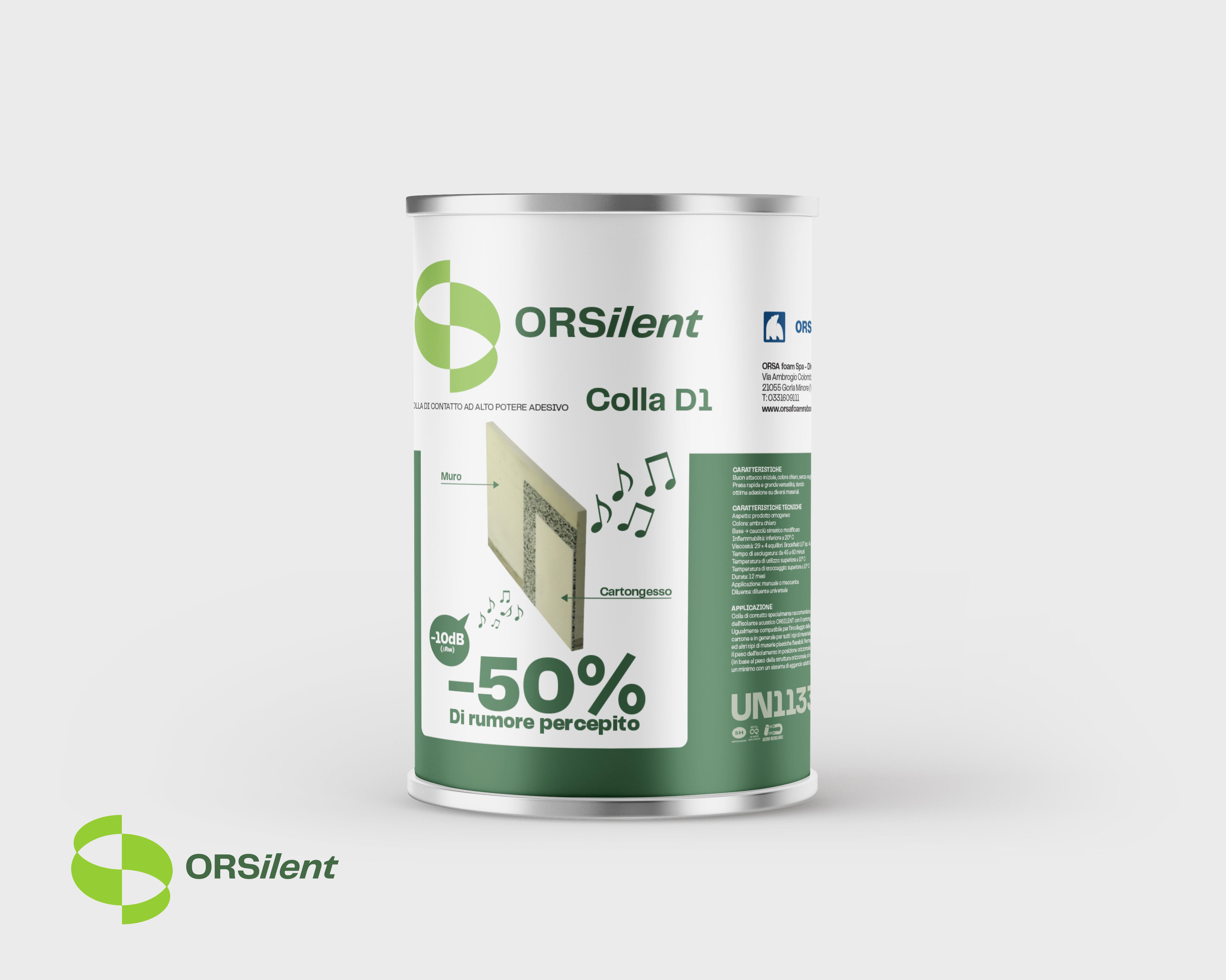 Colla per fissare ORSilent D1 Colla da 1 Lt 1000 ml | Leroy Merlin