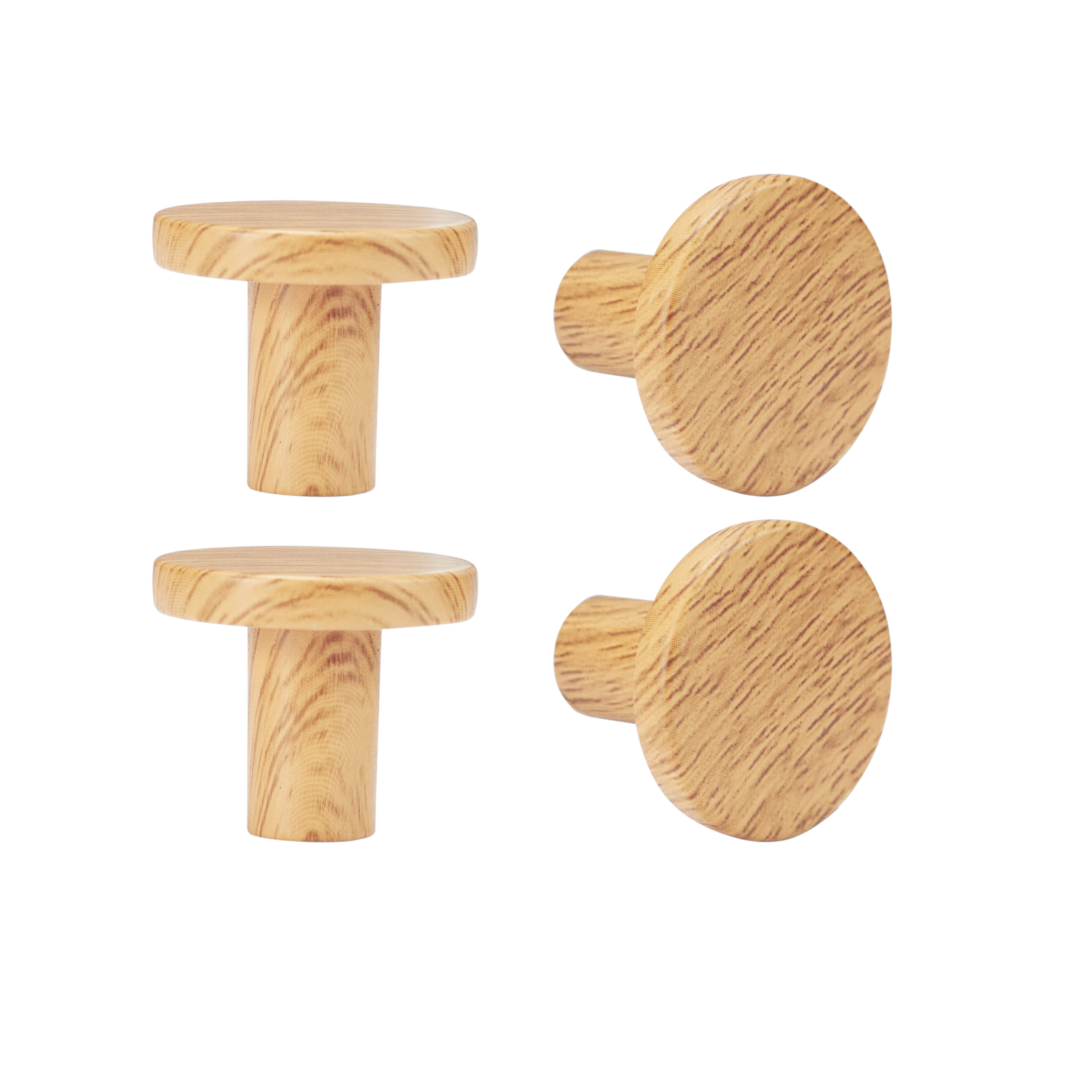 Pomolo per mobili INSPIRE benny in alluminio legno naturale verniciato ...