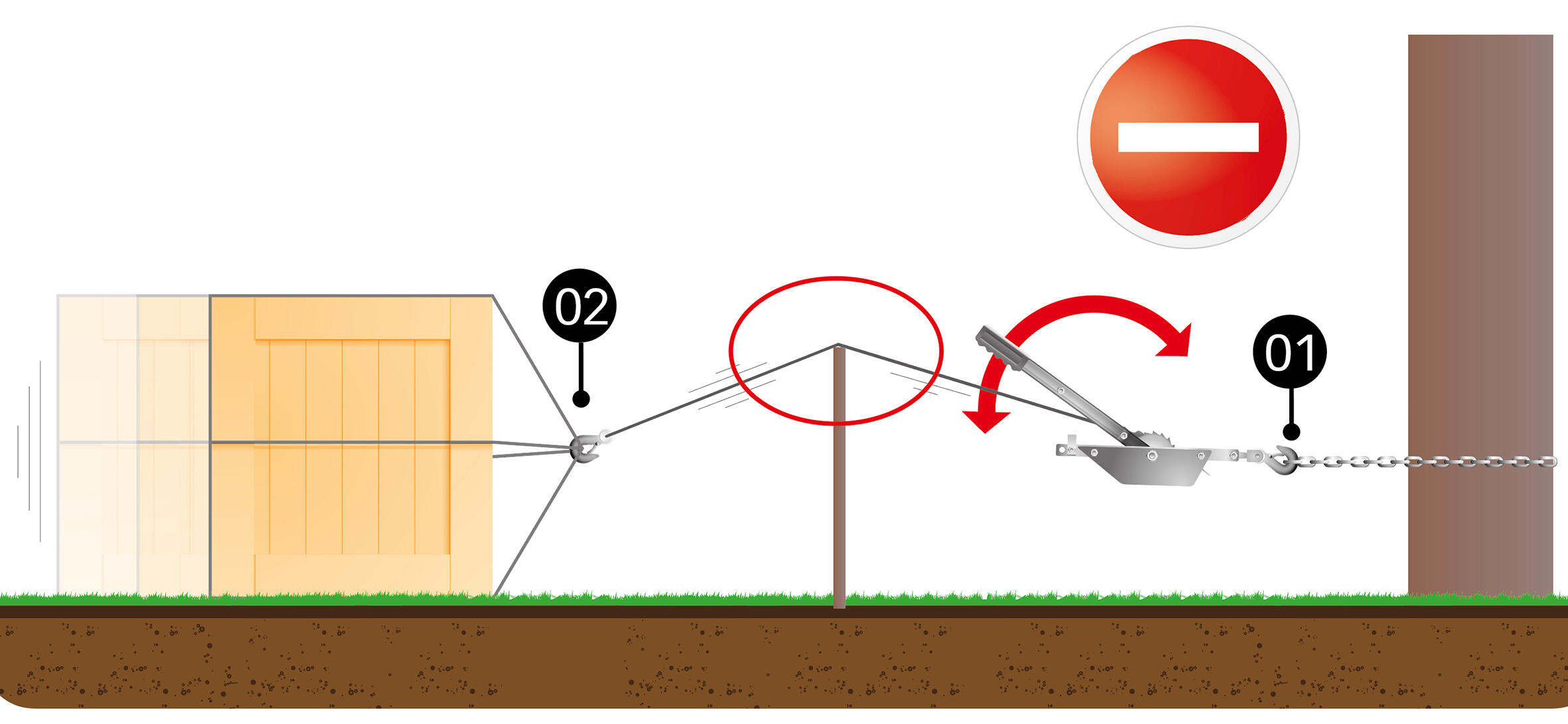 Treuil manuel à levier FARTOOLS, 1000 kg | Leroy Merlin