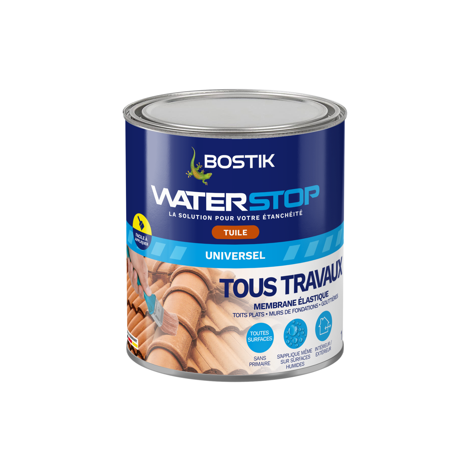 Membrane d'étanchéité Waterstop tous travaux Tuile BOSTIK 1KG | Leroy ...