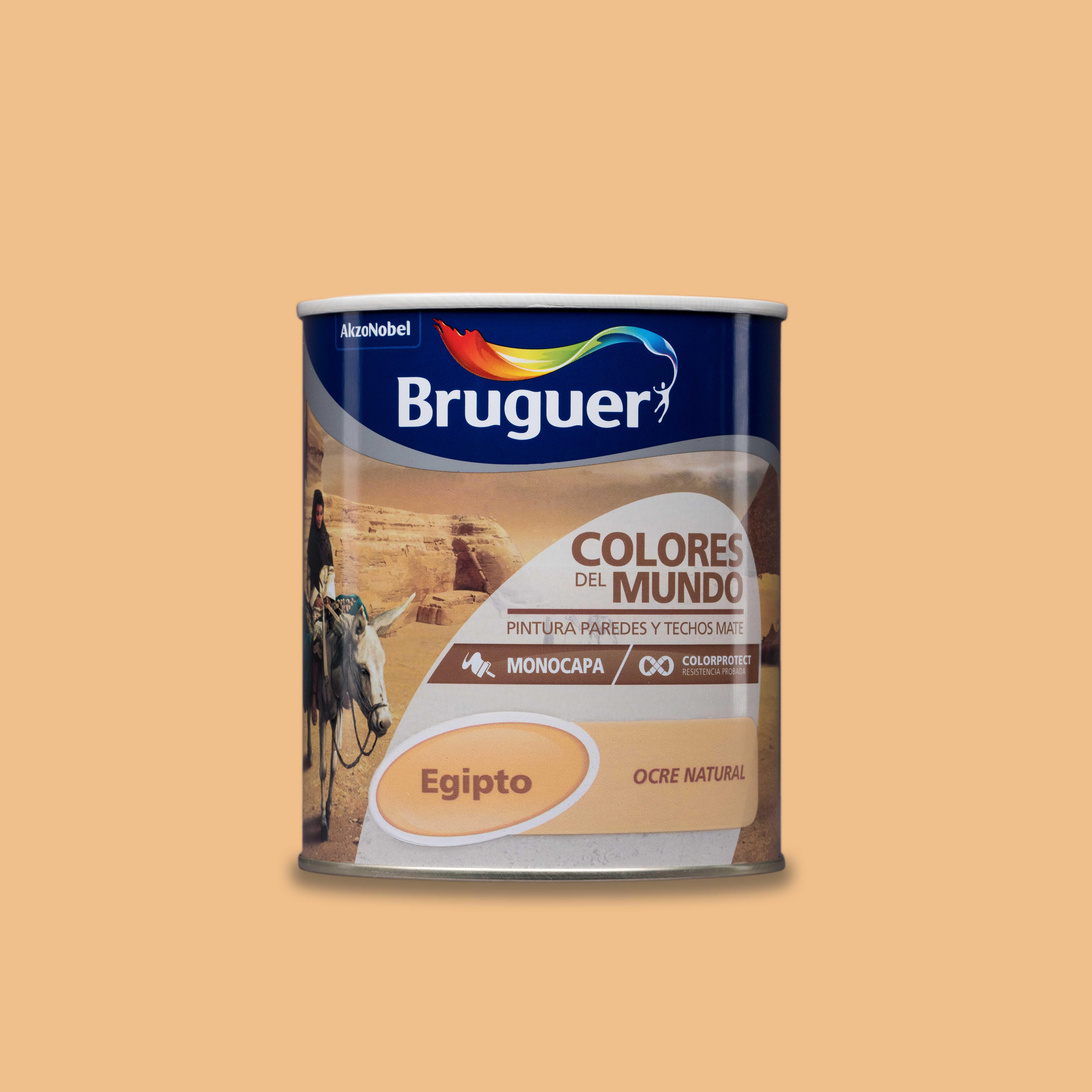 Pintura de interior Colores del Mundo BRUGUER color Egipto ocre natural ...