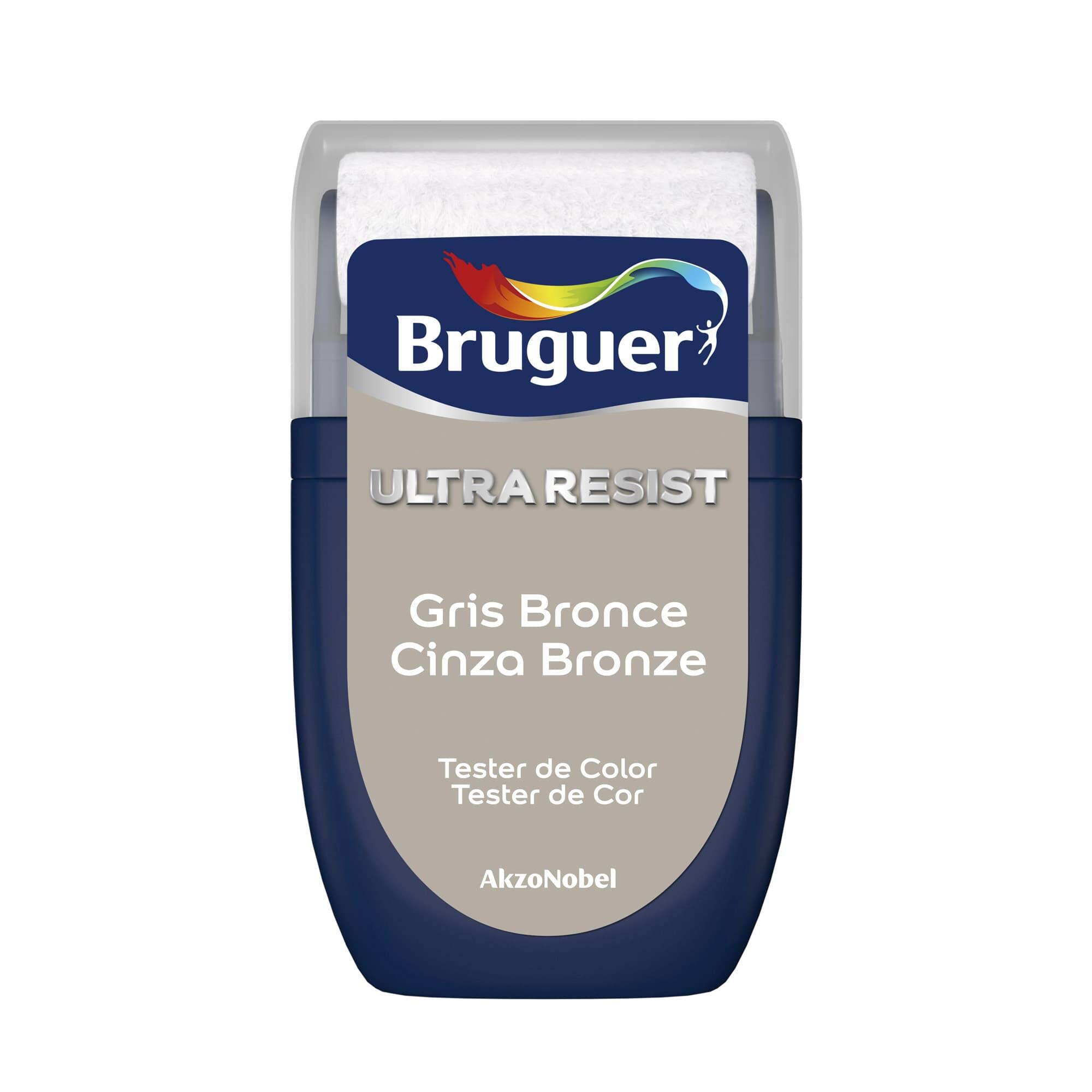 Tester de pintura ULTRARESIST BRUGUER color gris bronce mate 30ml para ...