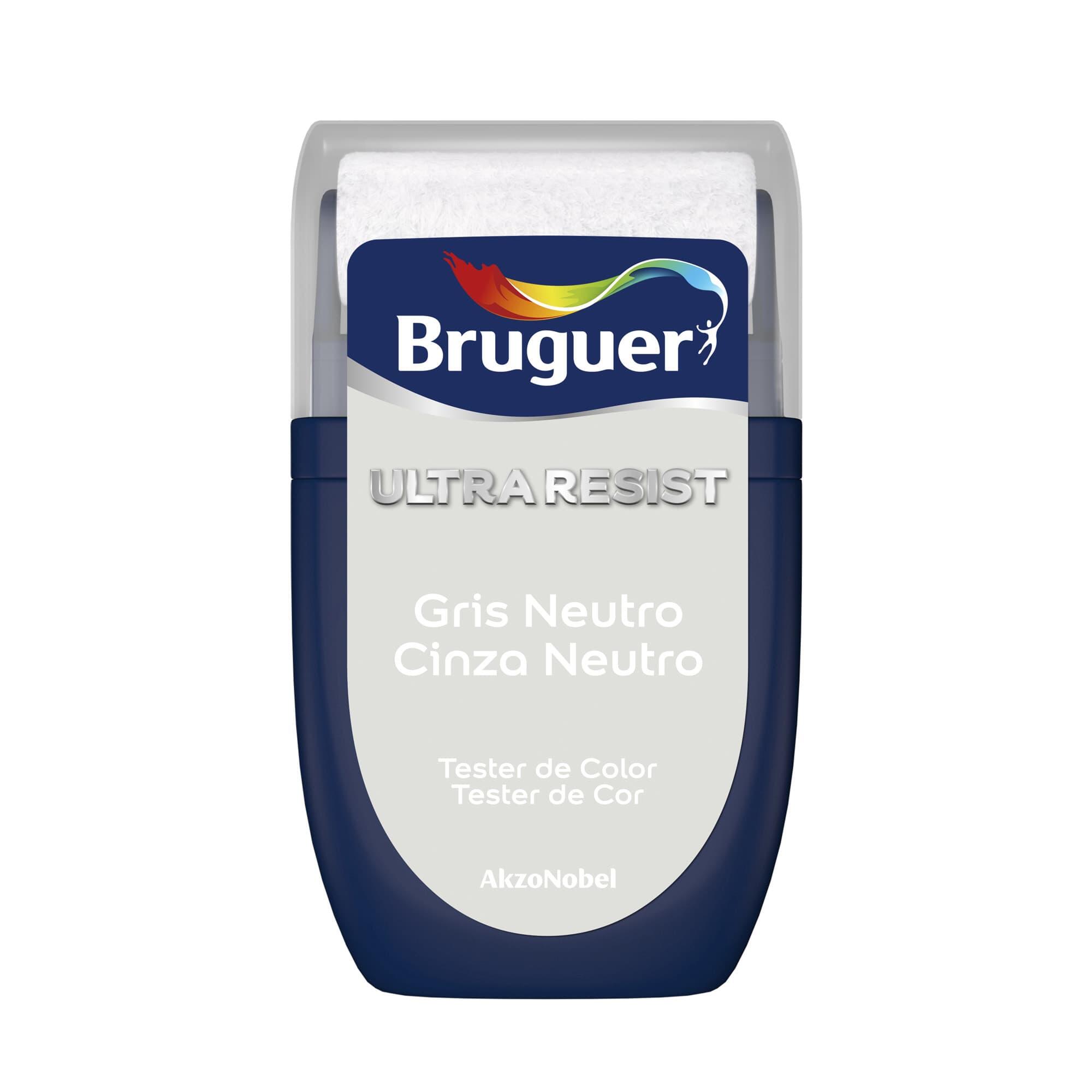 Tester de pintura ULTRARESIST BRUGUER color gris niebla mate 30ml para ...