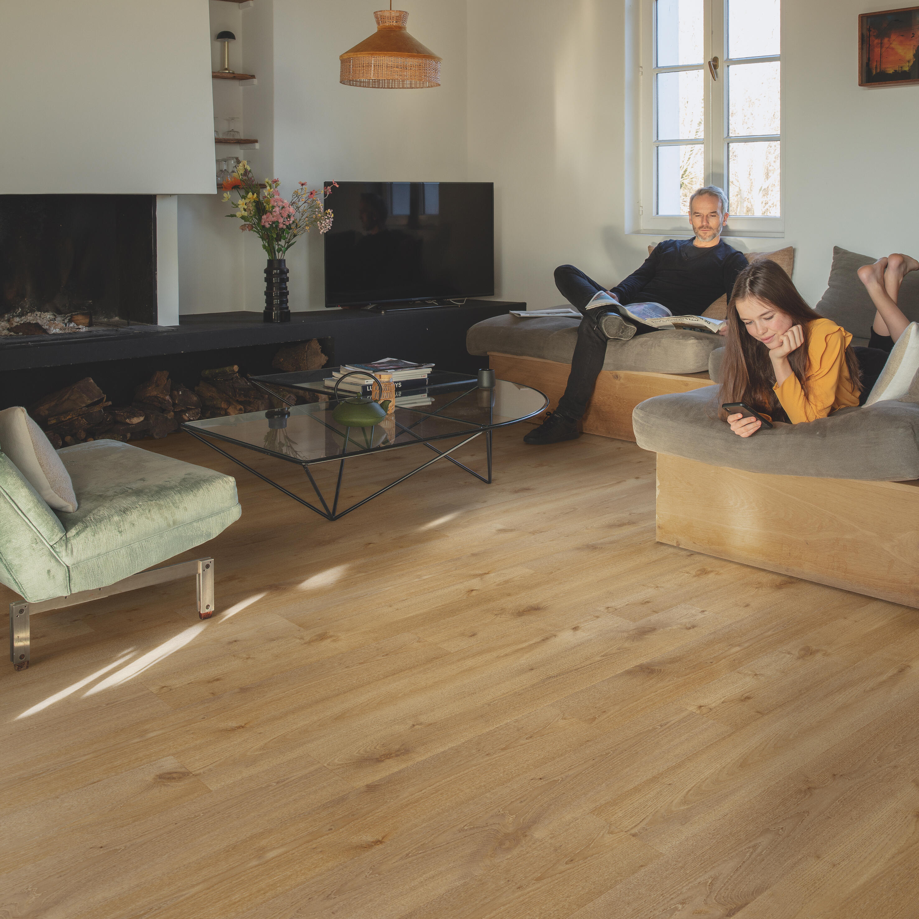 Lame PVC clipsable sous-couche intégrée SENS BY QUICK-STEP Printemps bois nature | Leroy Merlin