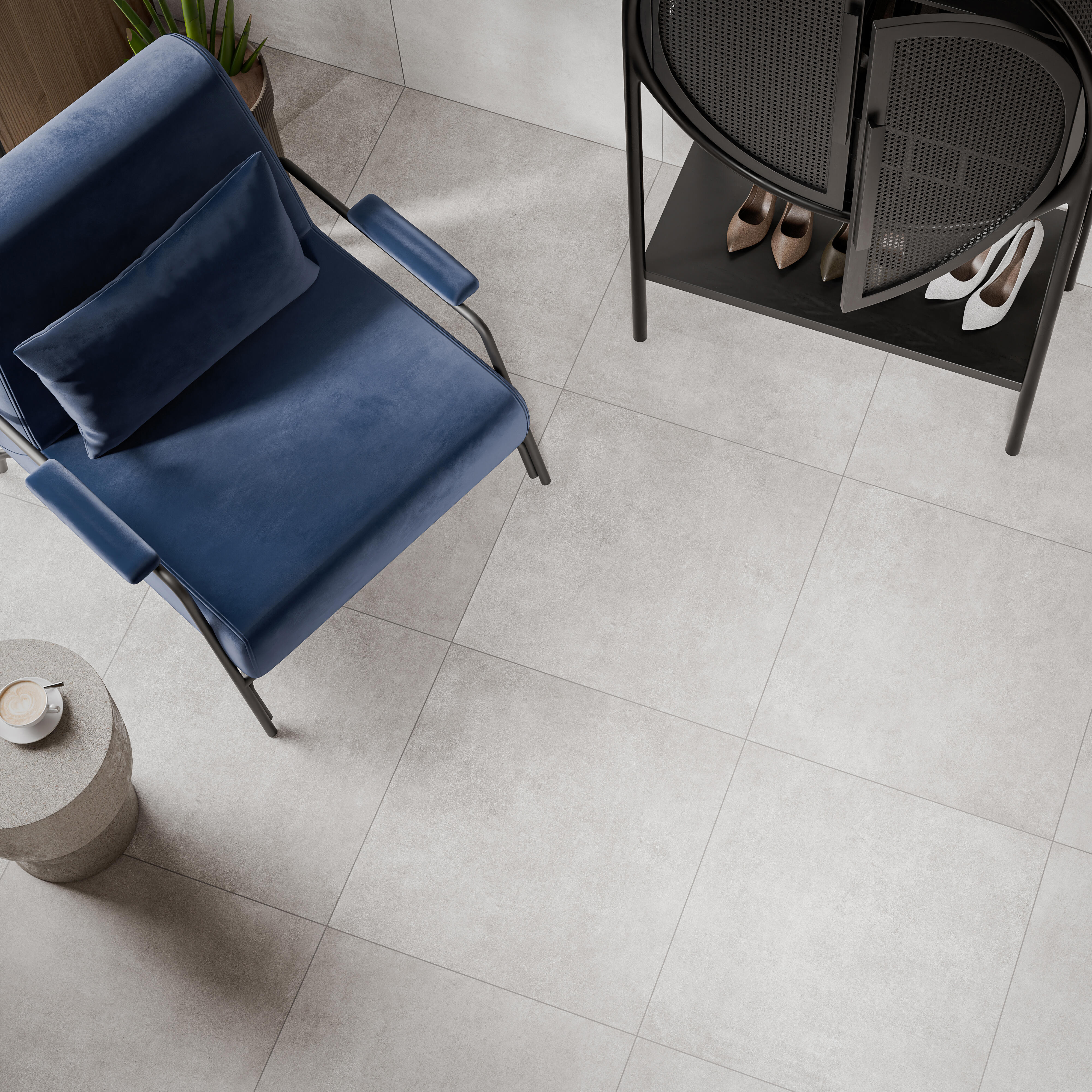 Gres szkliwiony Urban Light Grey 59.7 X 59.7 Artens - Leroy Merlin