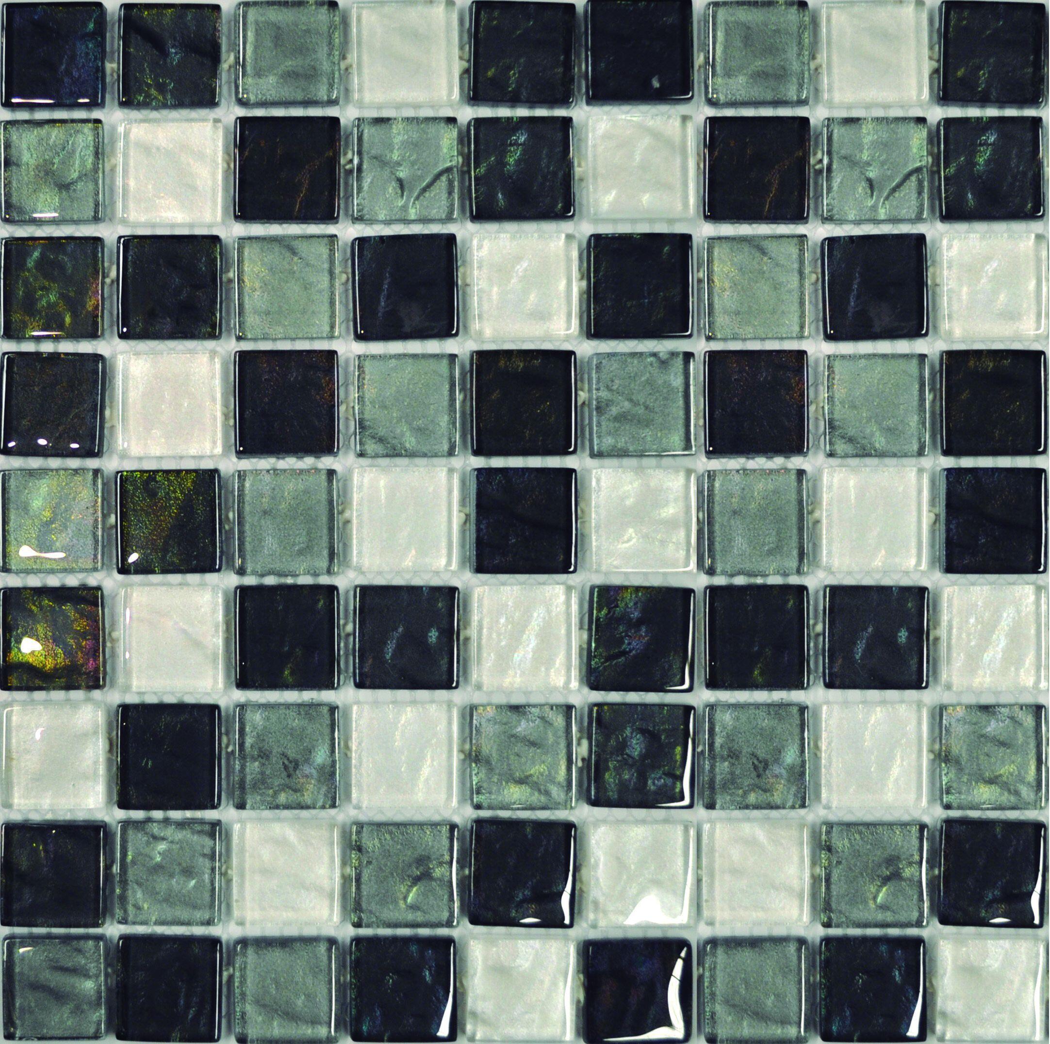 MOSAICO VIDRIO 30 X 30 CM. IRIS GRIS | Obramat
