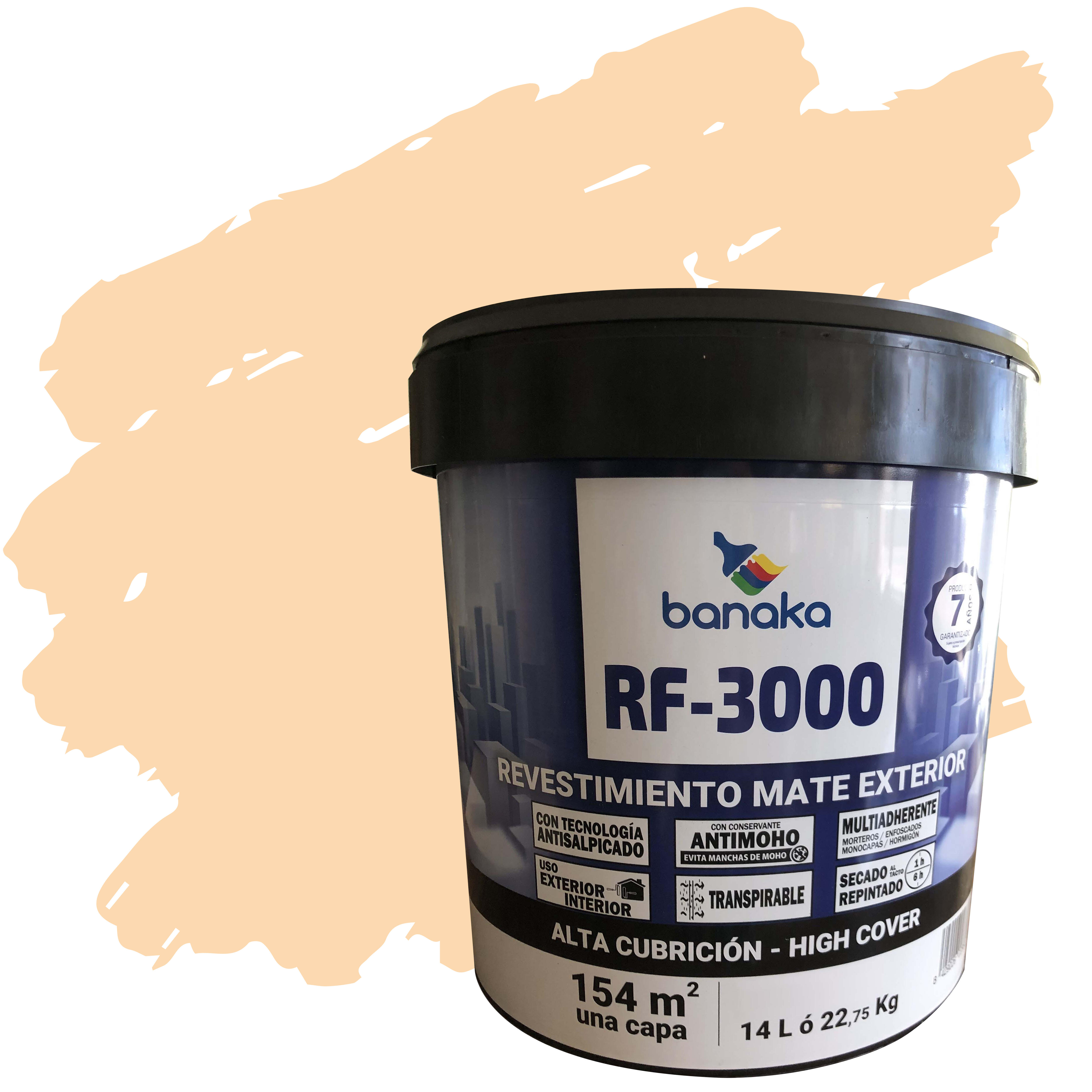 REVESTIMIENTO FACHADA MATE RF-3000 14L SALMON | Obramat