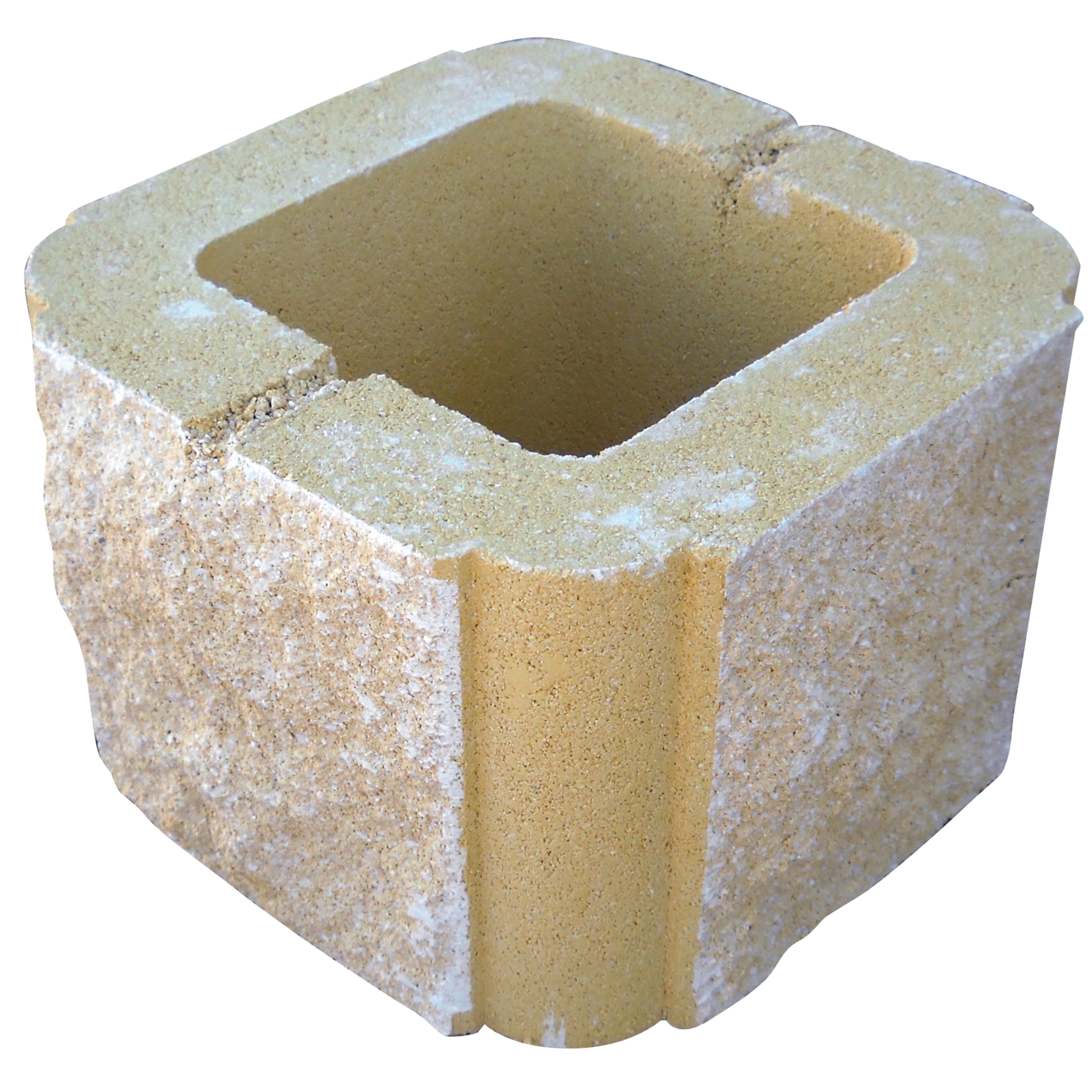 BLOQUE DE HORMIGÓN PILAR SPLIT ALBERO 30X30X19 CM | Obramat