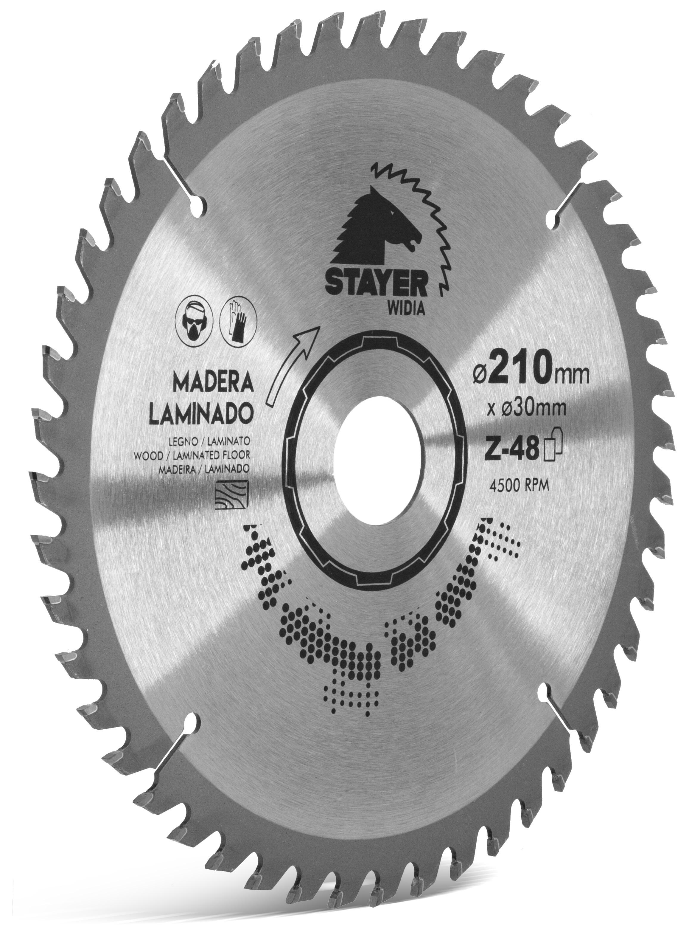 DISCO WIDIA LAMINADOS Z48 30 EIXO 30 210mm STAYER | Obramat