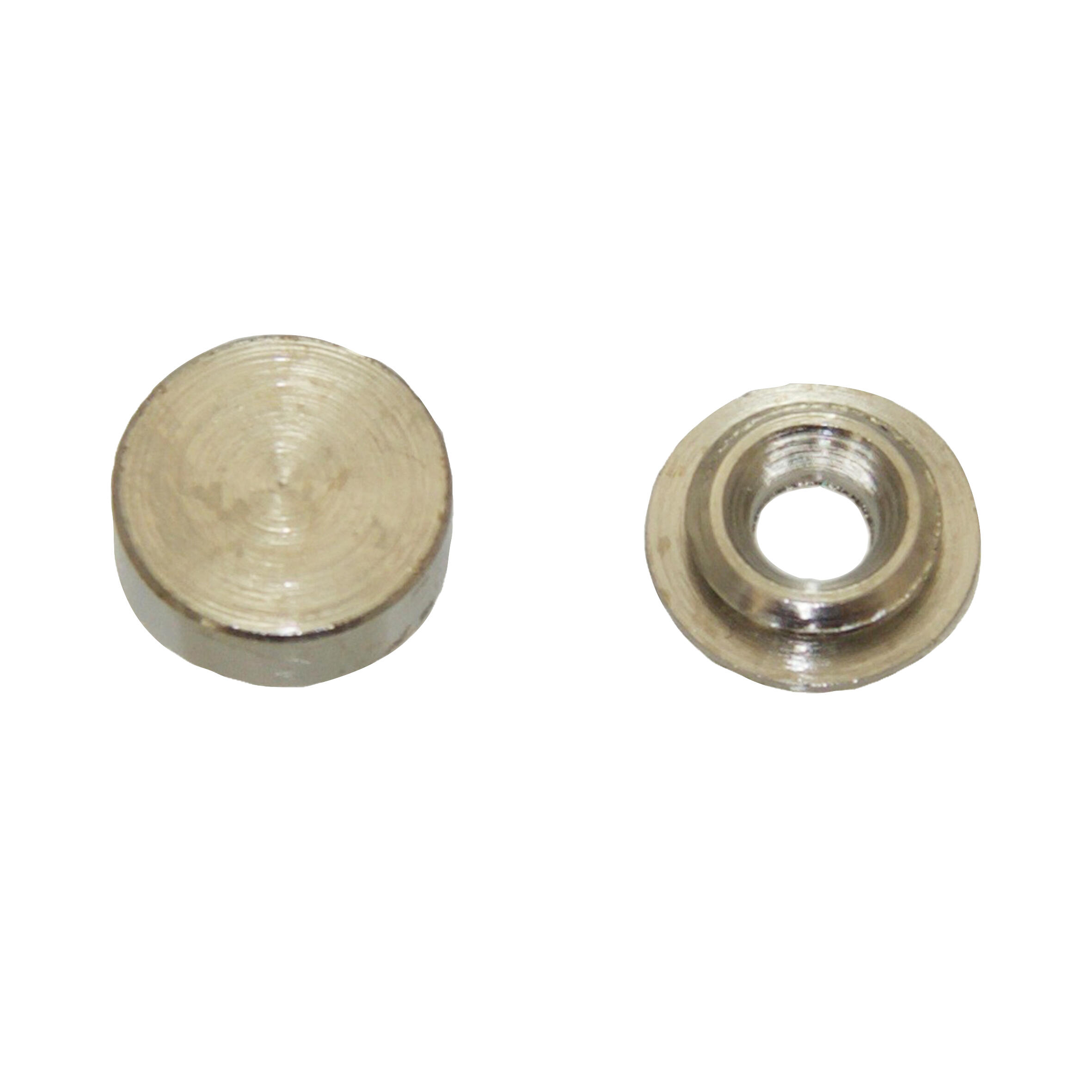 EMBELLECEDOR LISO TORNILLO 16 MM NIQUELADO. 4 UDS | Obramat