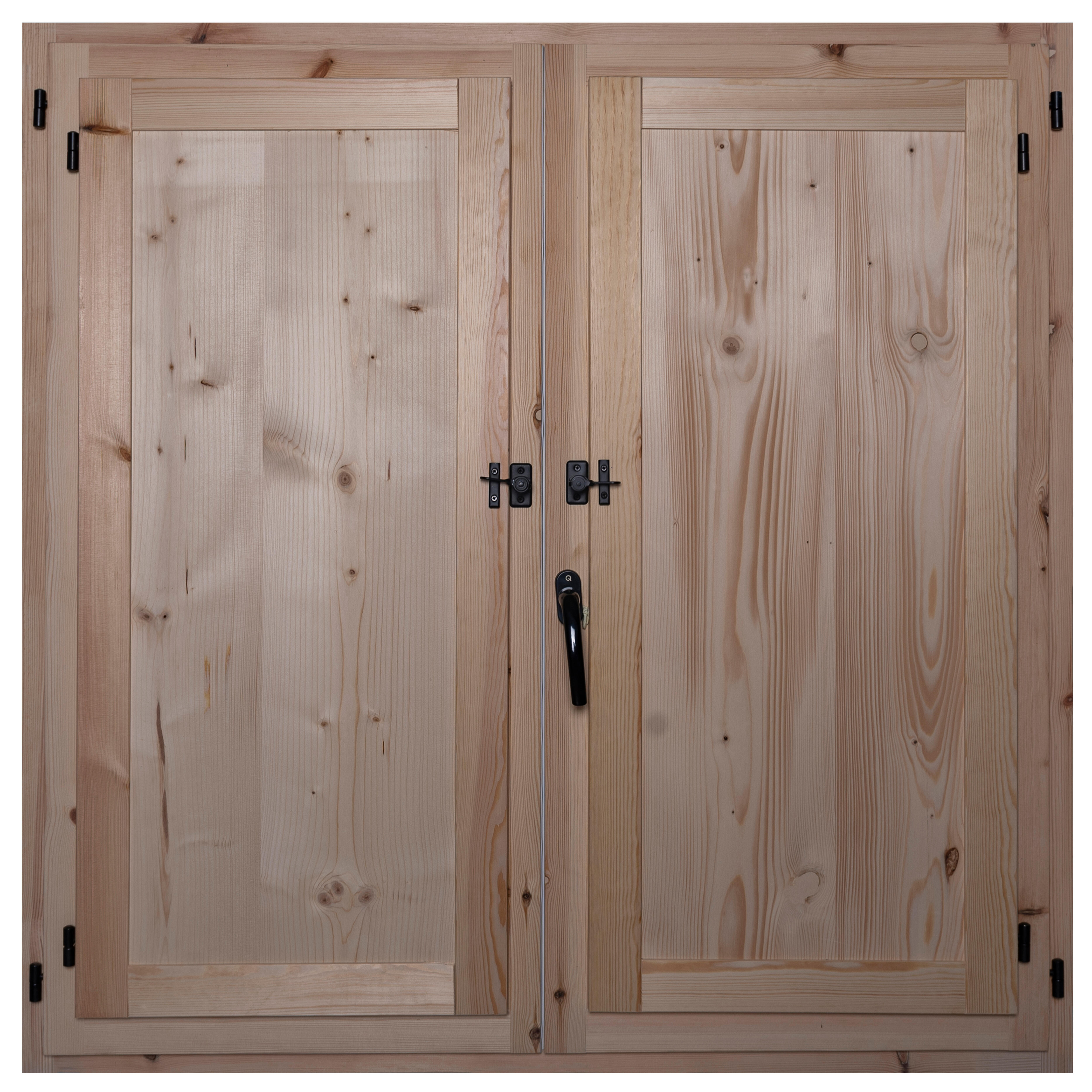 VENTANA DE MADERA CON POSTIGO 120X120CM | Obramat