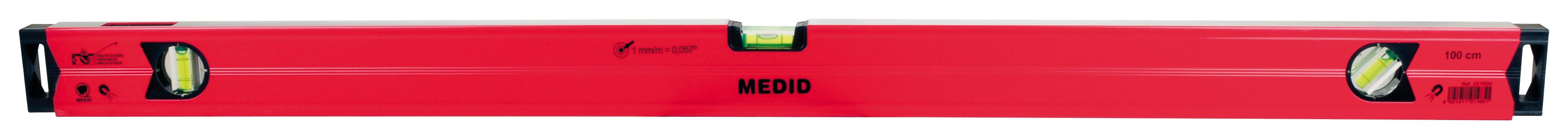 NIVEL TUBULAR ALUMINIO IMANTADO 100 CM MEDID | Obramat