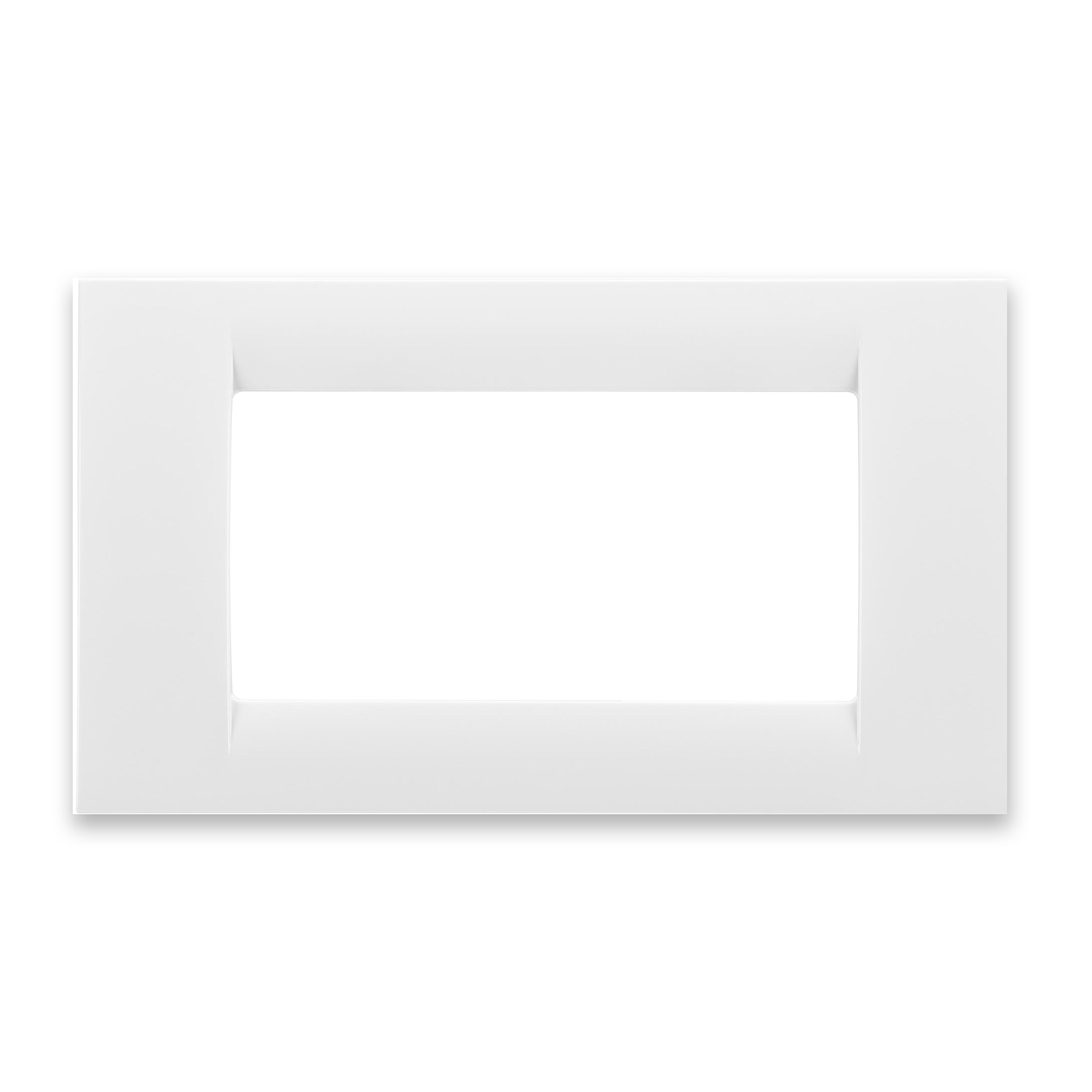 MARCO 4 MODULOS CAJA RECTANGULAR SYSTEM BLANCO | Obramat