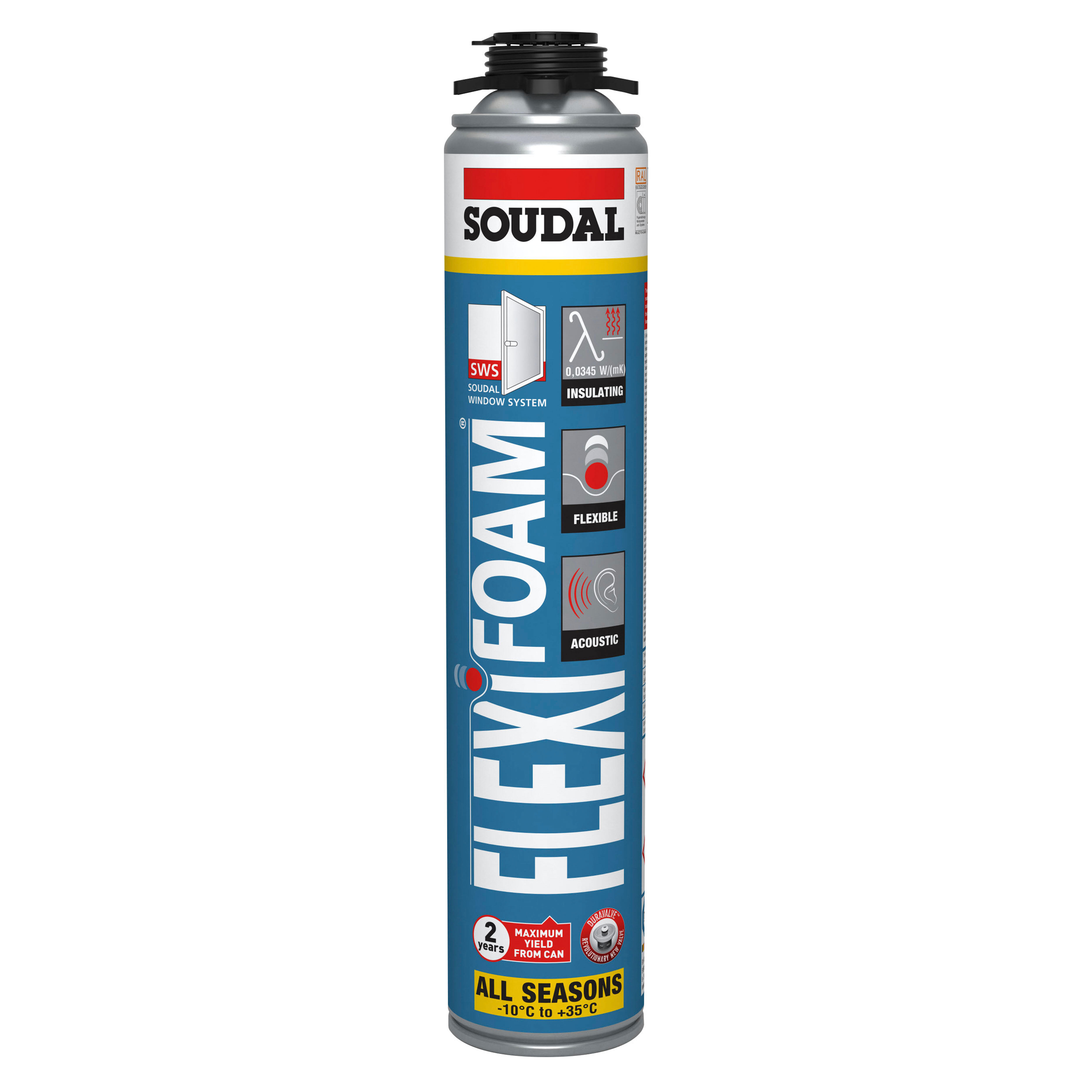 ESPUMA DE POLIURETANO FLEXIFOAM SOUDAL 750ml | Obramat