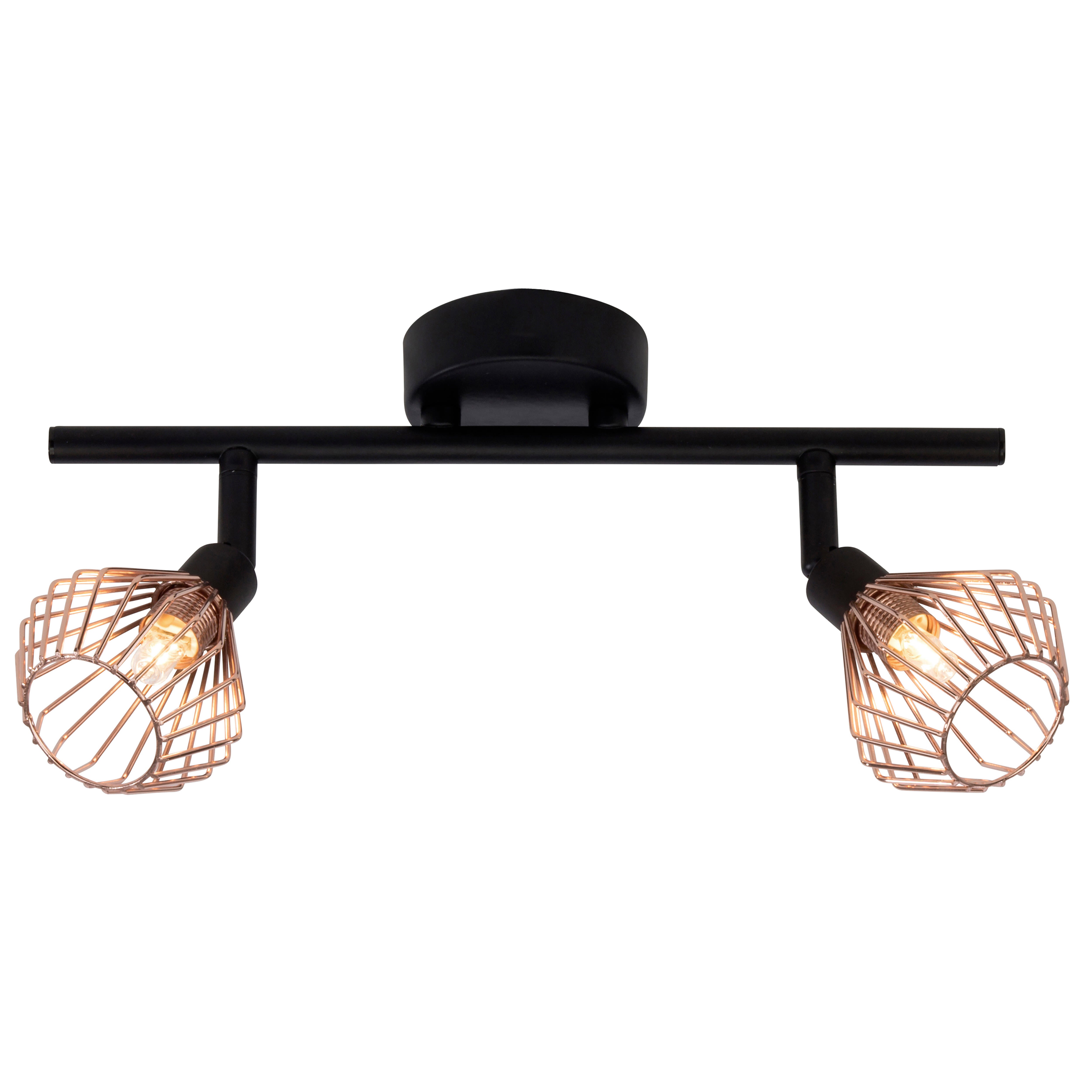 FOCO 2 LUCES DALMA MARRON | Obramat