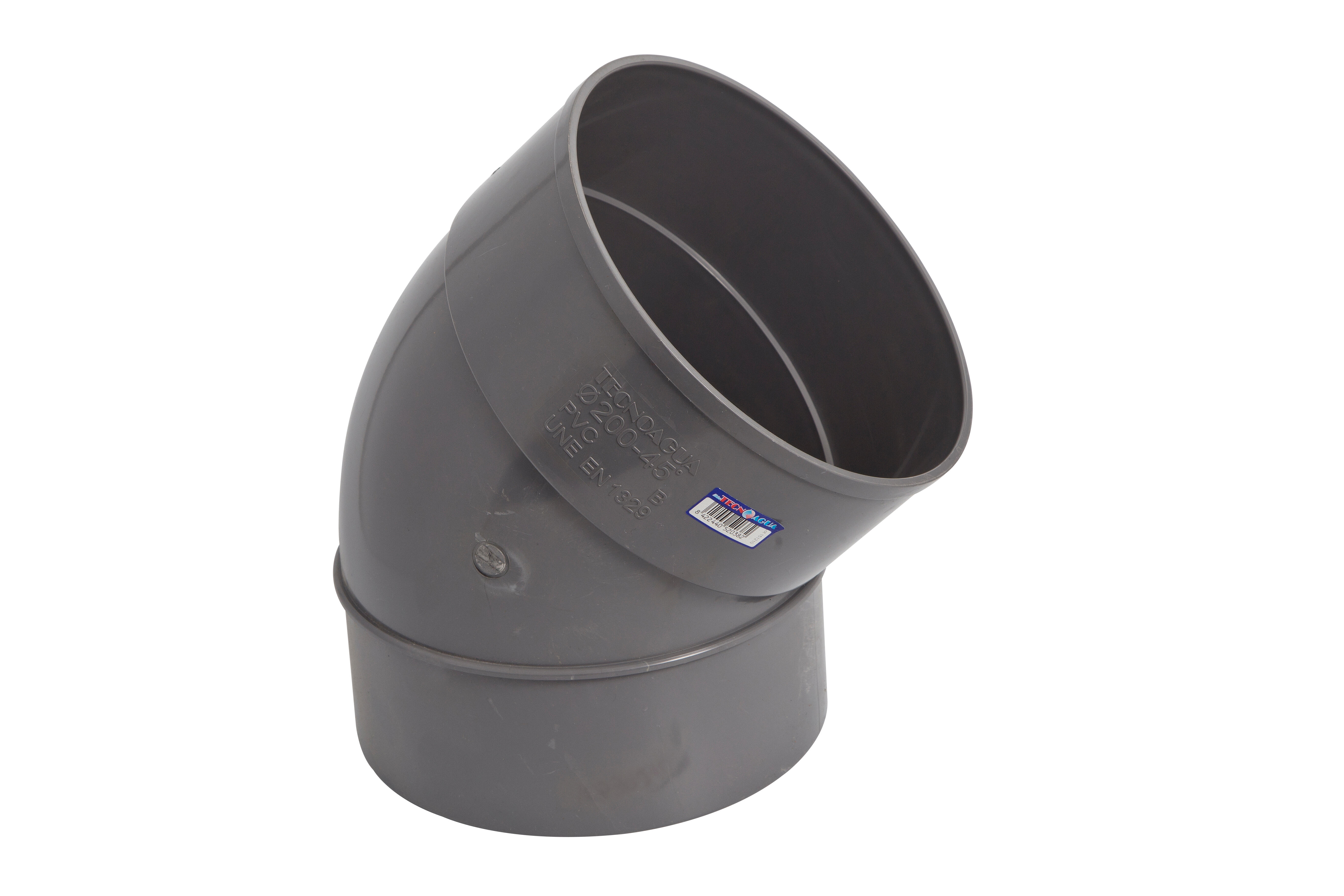 CODO PVC 45º Ø200MM MACHO-HEMBRA | Obramat