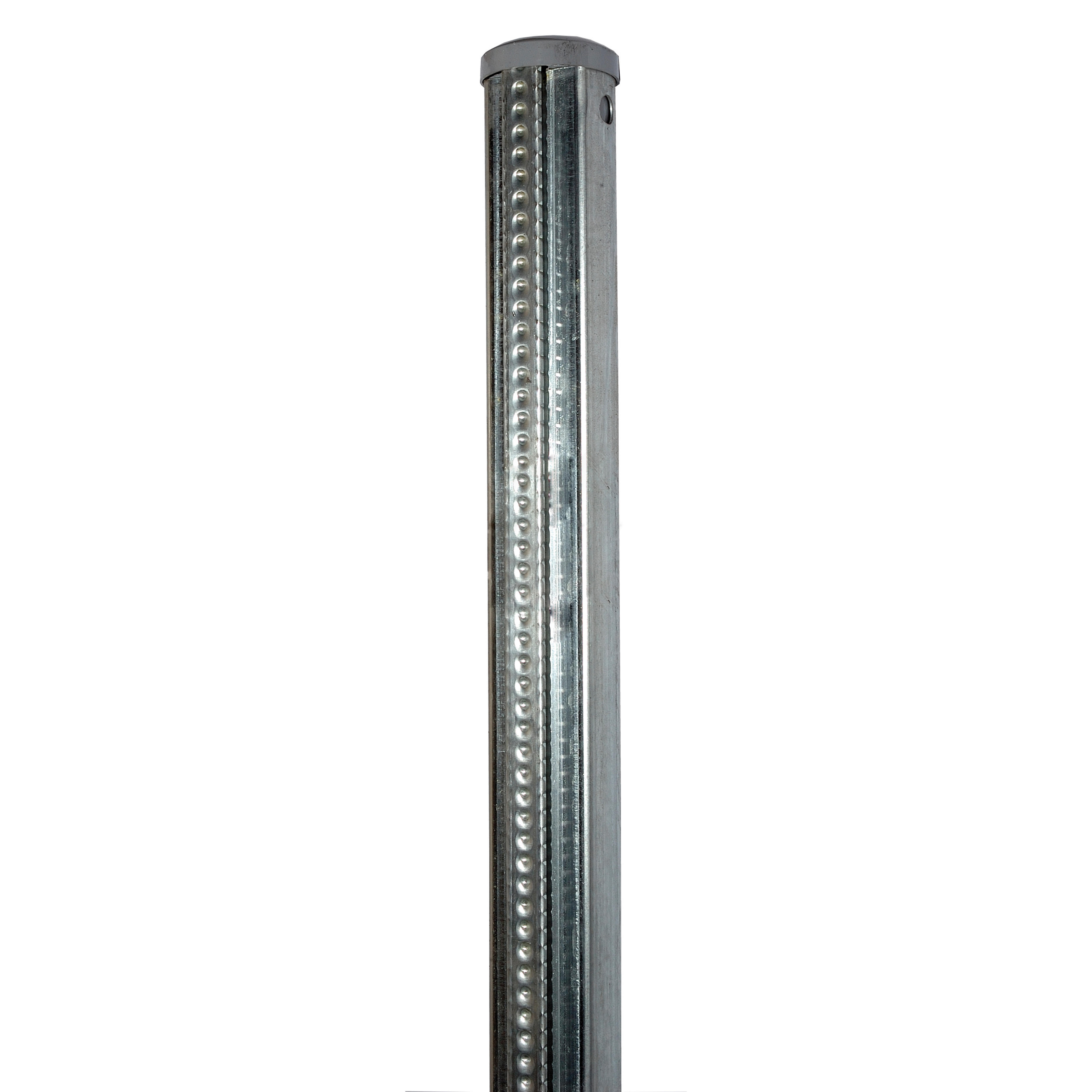 POSTE REDONDO CON CREMALLERA GALVANIZADO 1,80 M | Obramat