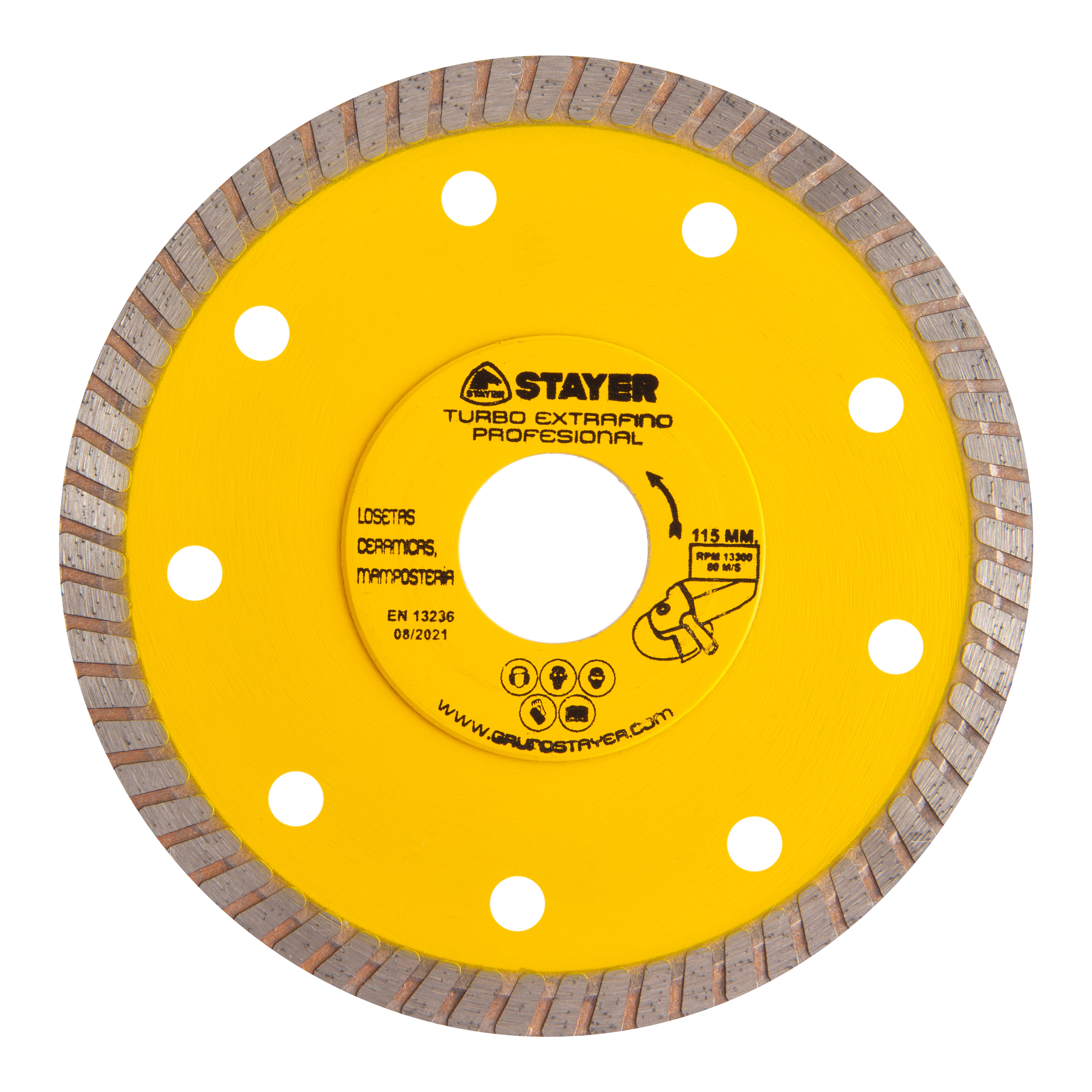 DISCO DIAMANTE BANDA CONTINUA CERÂMICO 125mm STAYER | Obramat