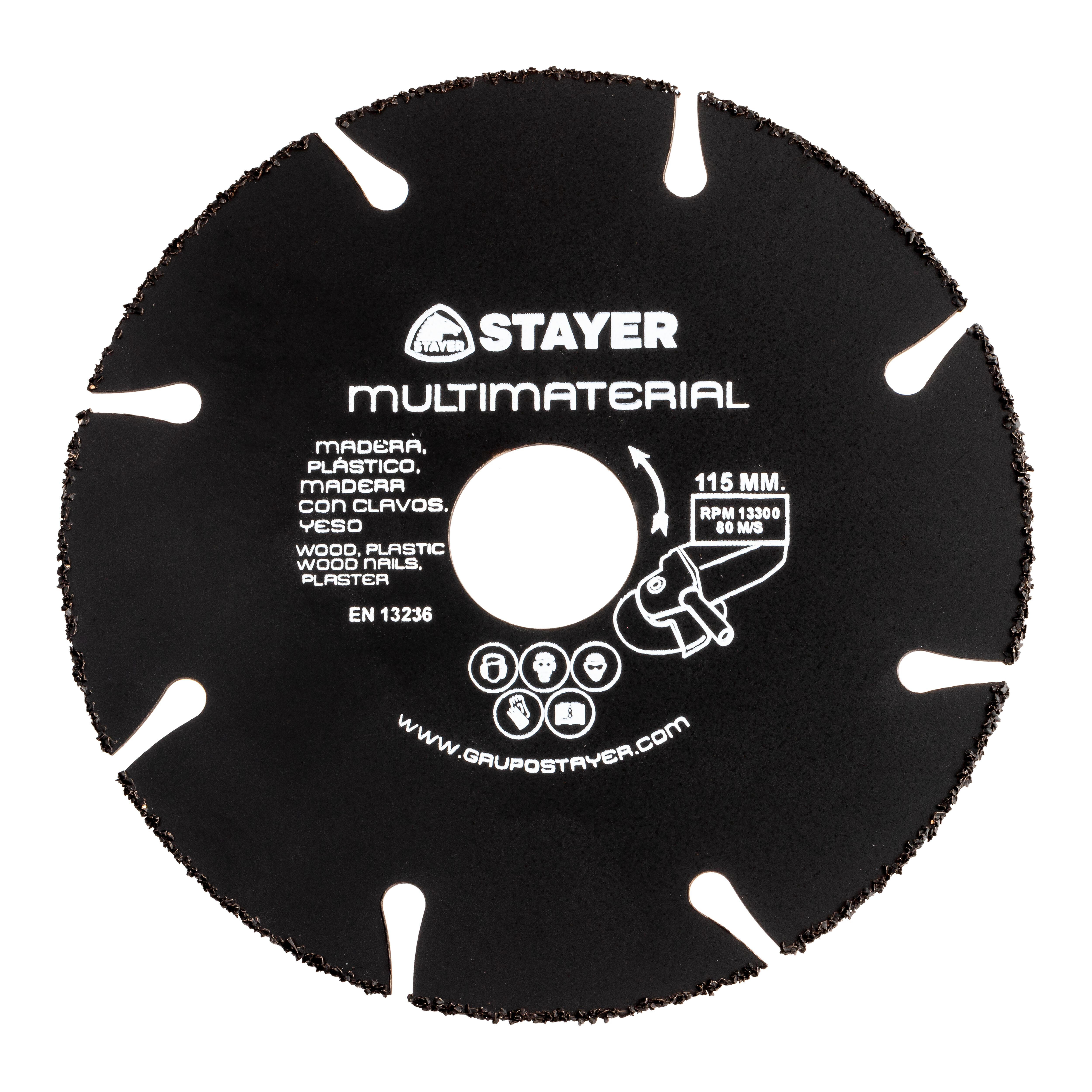 DISCO CORTE MULTIMATERIAL 115mm STAYER | Obramat