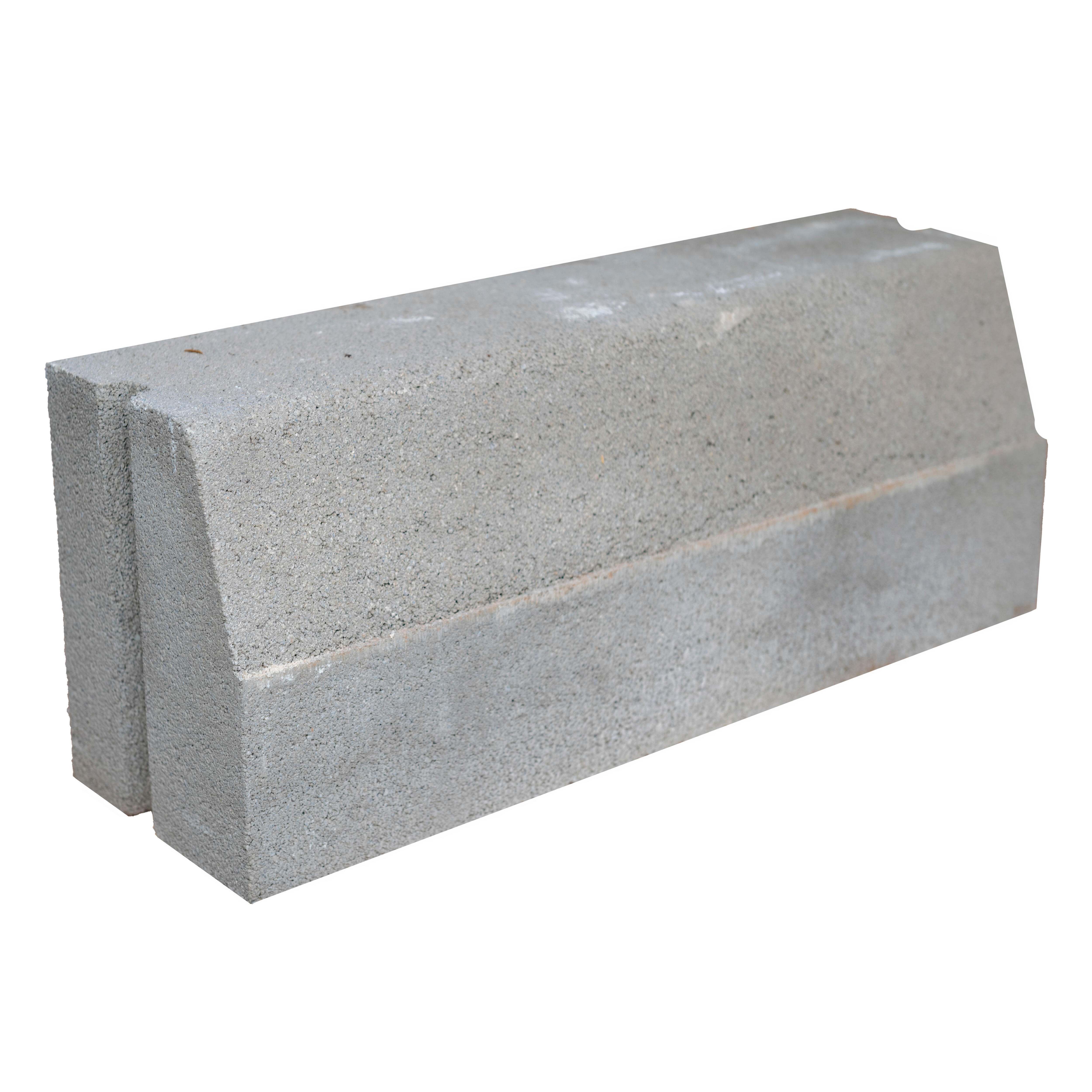 BORDILLO DE HORMIGÓN TRAPEZOIDAL GRIS CALIZO 50X20X15CM | Obramat