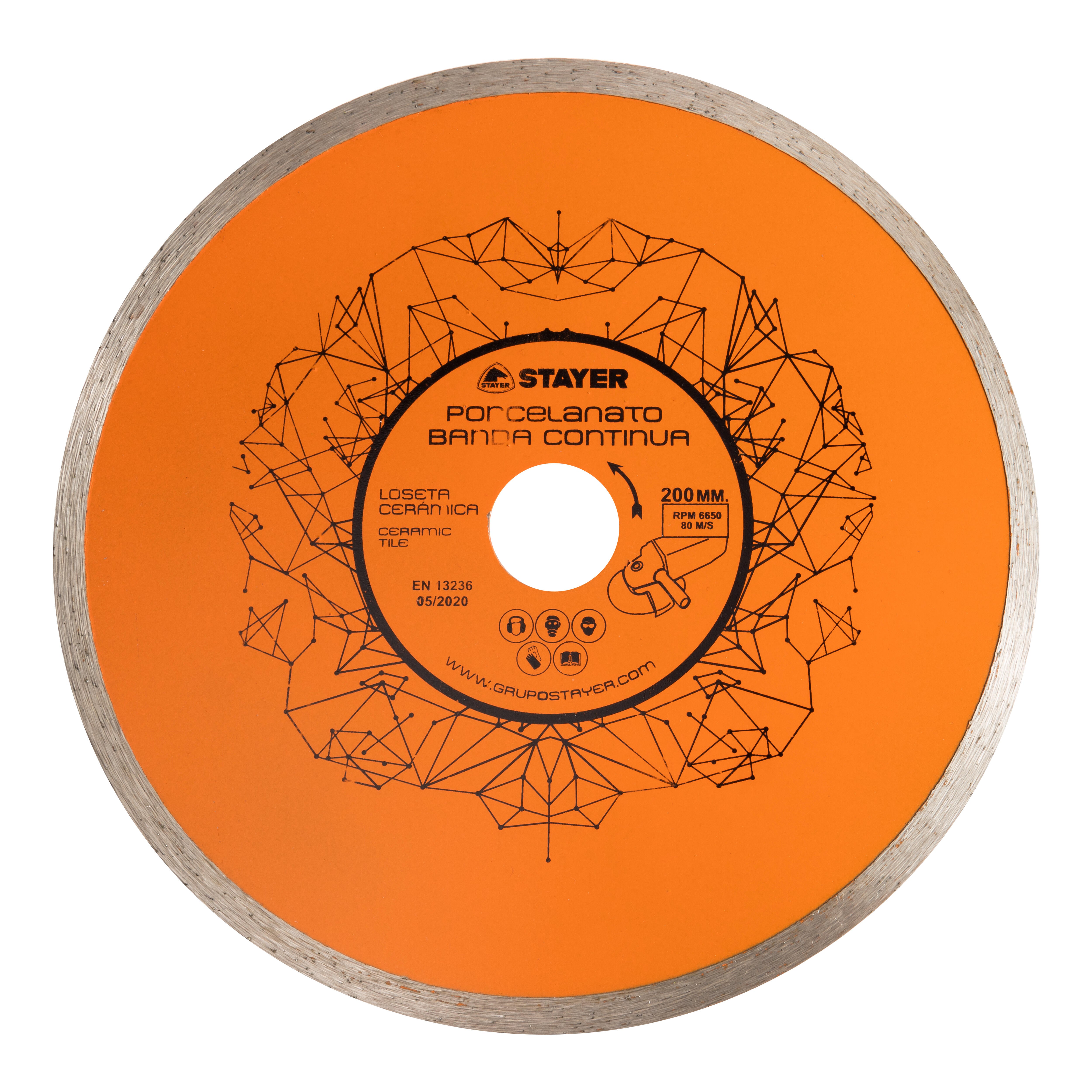 DISCO DIAMANTE BANDA CONTINUA PORCELÂNICO 300mm STAYER | Obramat