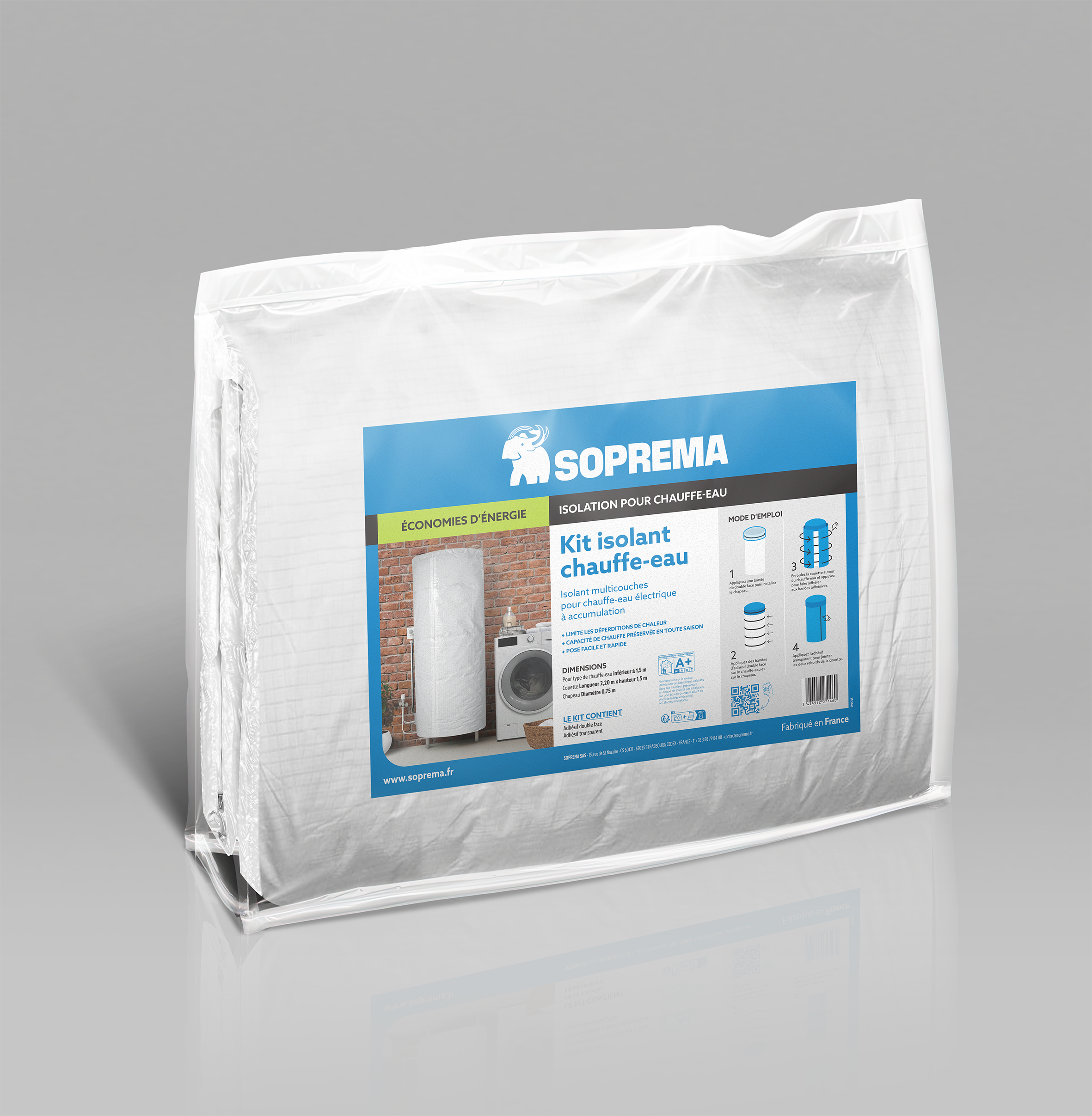Isolant pour chauffe-eau électrique SOPREMA | Leroy Merlin