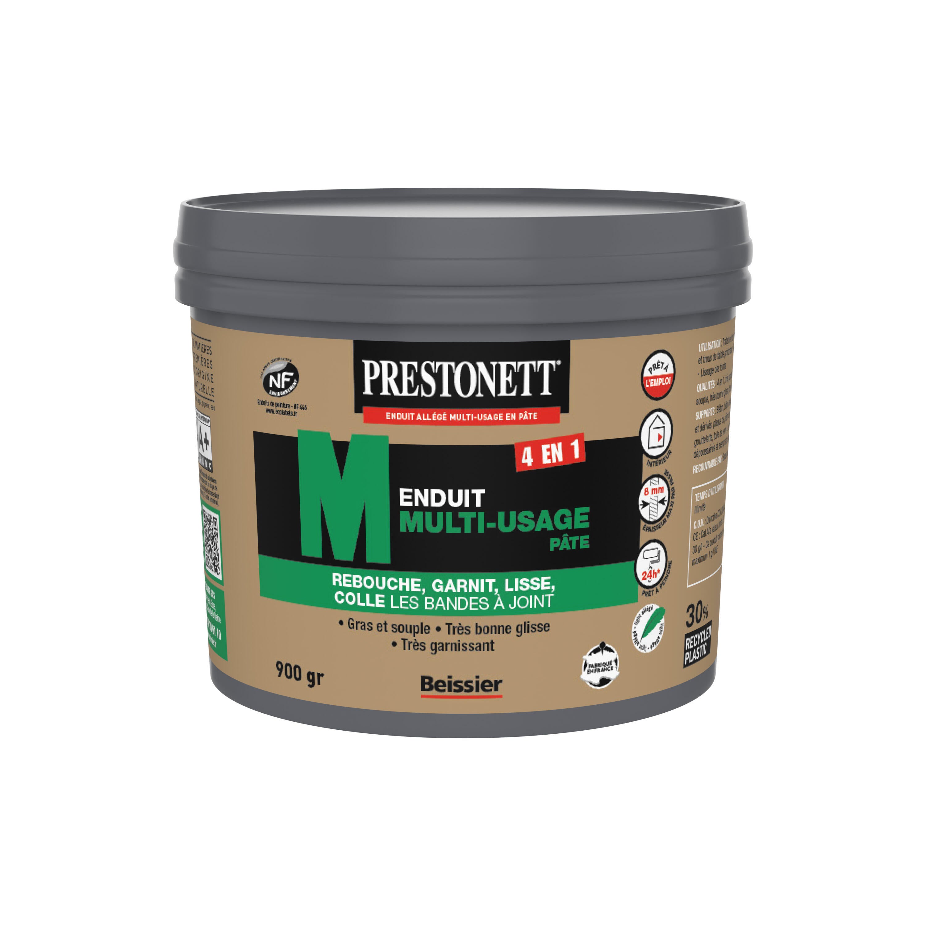 Enduit Multifonction en pâte M pâte PRESTONETT 900 g | Leroy Merlin