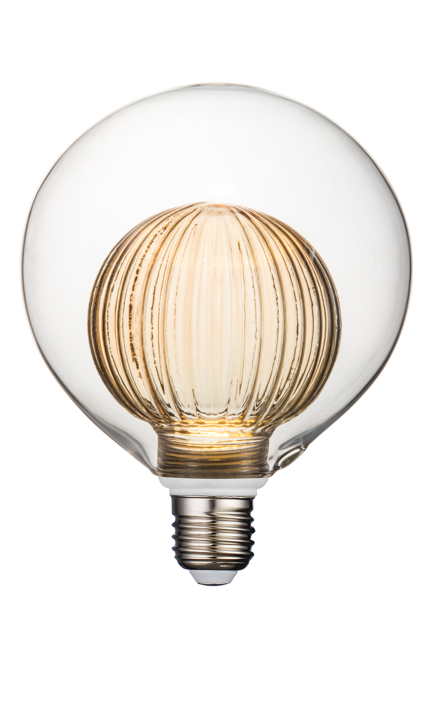 Ampoule led décorative ambrée, globe 125mm E27, 320lm, blanc chaud ... Ampoule led décorative ambrée, globe 125mm E27, 320lm, blanc chaud ...