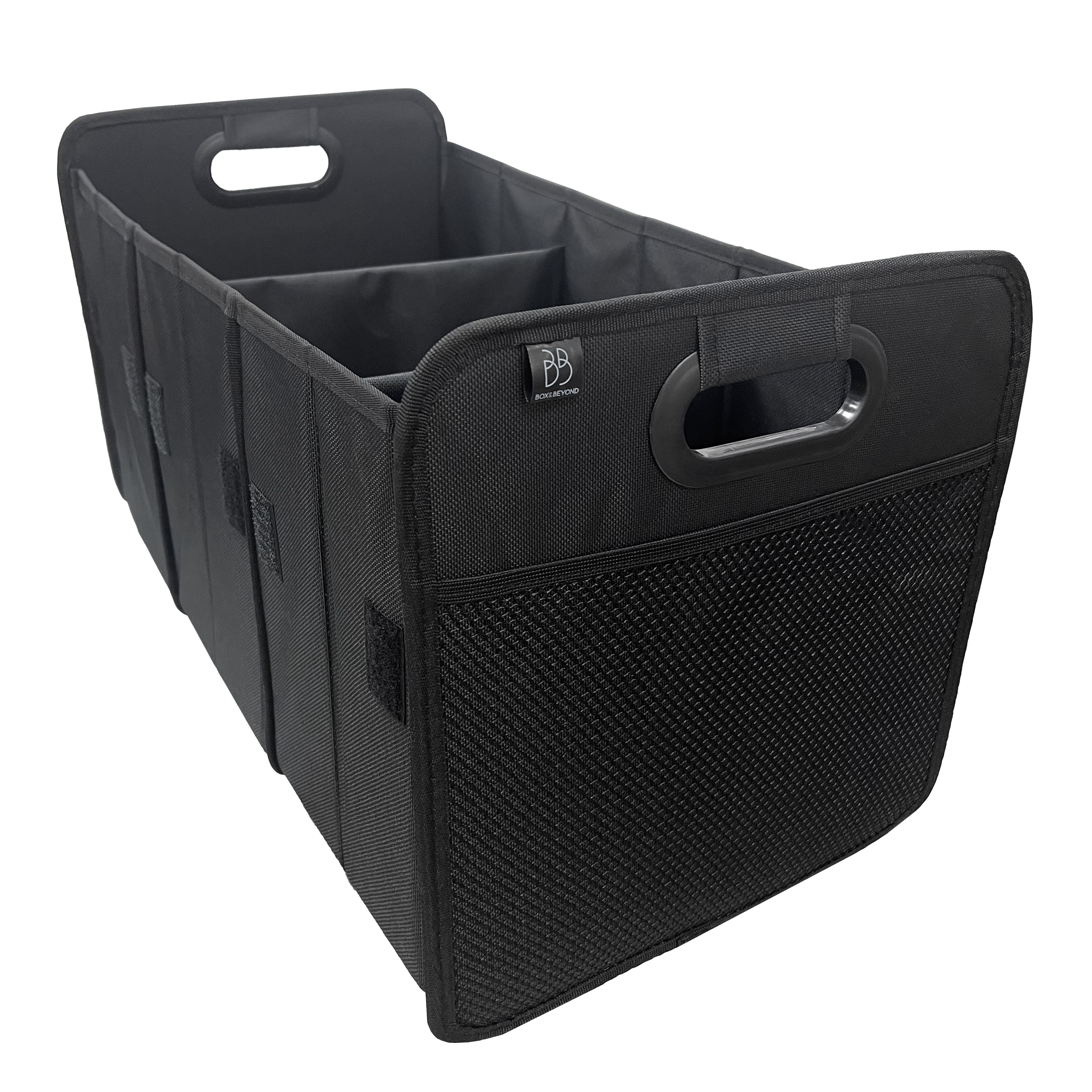 Bac textile pliable 3 compartiments BOX & BEYOND noir, l.50 x P.27.5 x ...