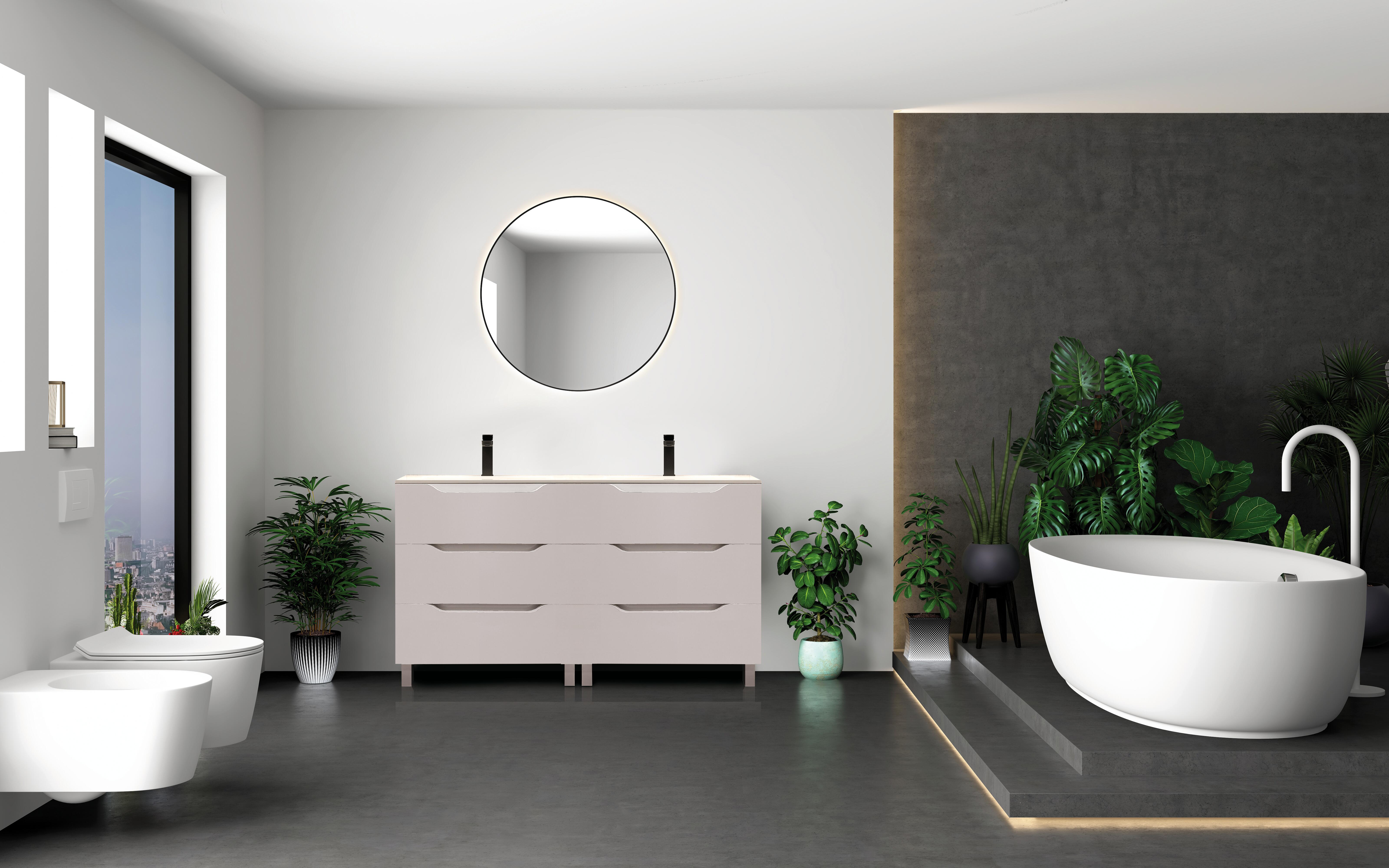 MUEBLE DE BAÑO ATKA BLANCO 60X45CM | Obramat