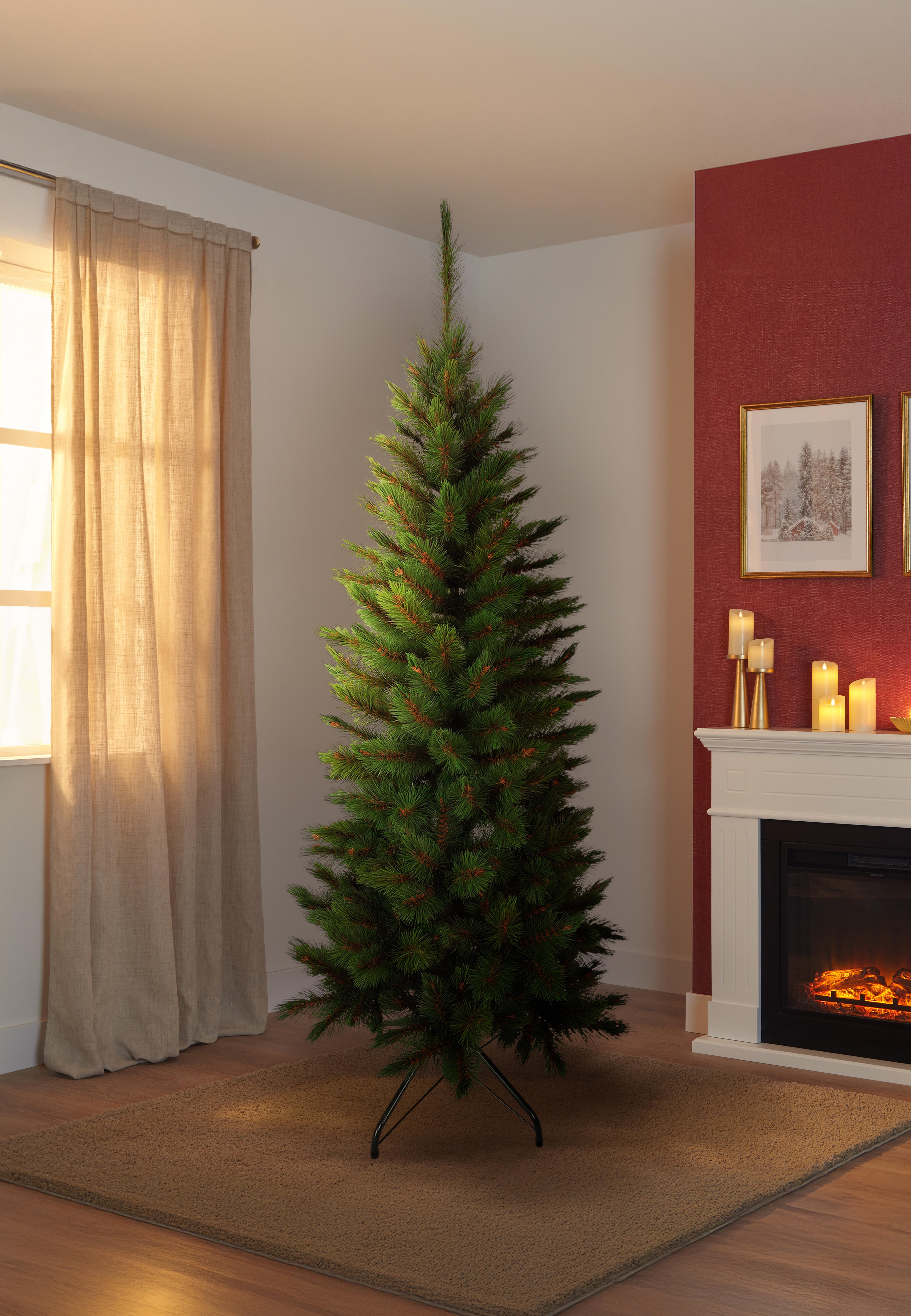 Árbol de Navidad Jasper Slim verde de 210 cm de alto | Leroy Merlin