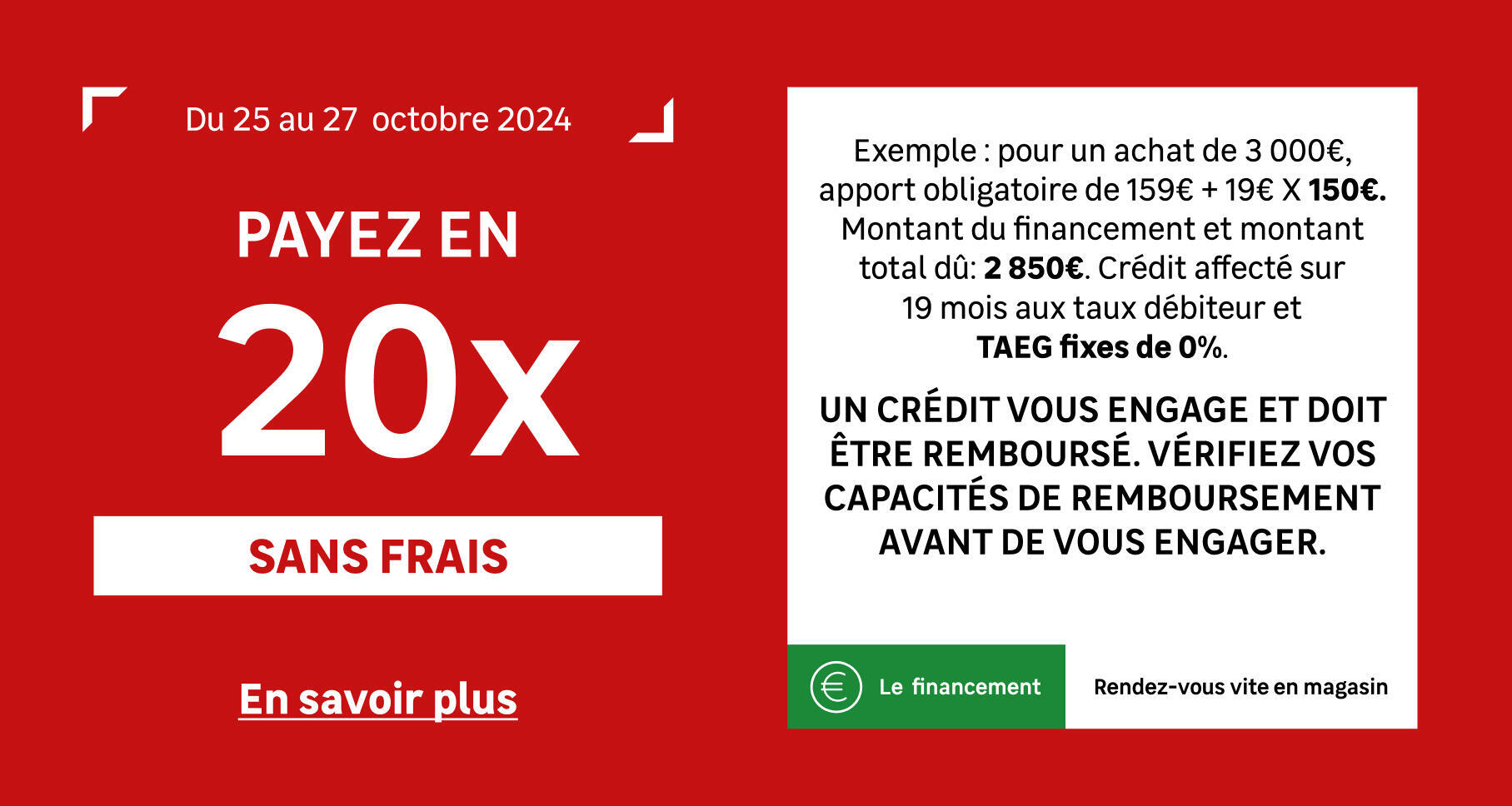 Payez en 20x sans frais | Leroy Merlin