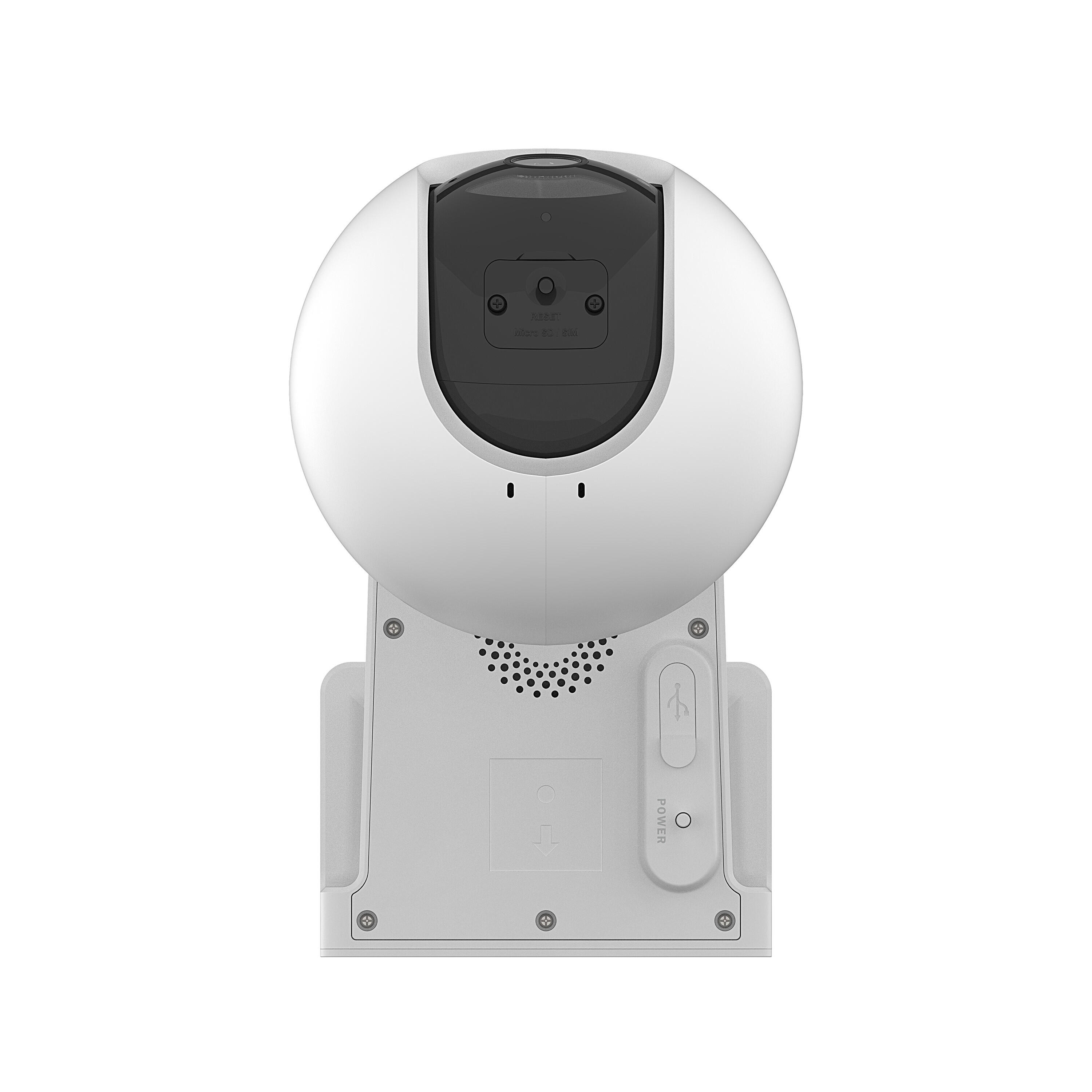 Cámara de vigilancia exterior conexión 4G, 2k con visión panorámica ...