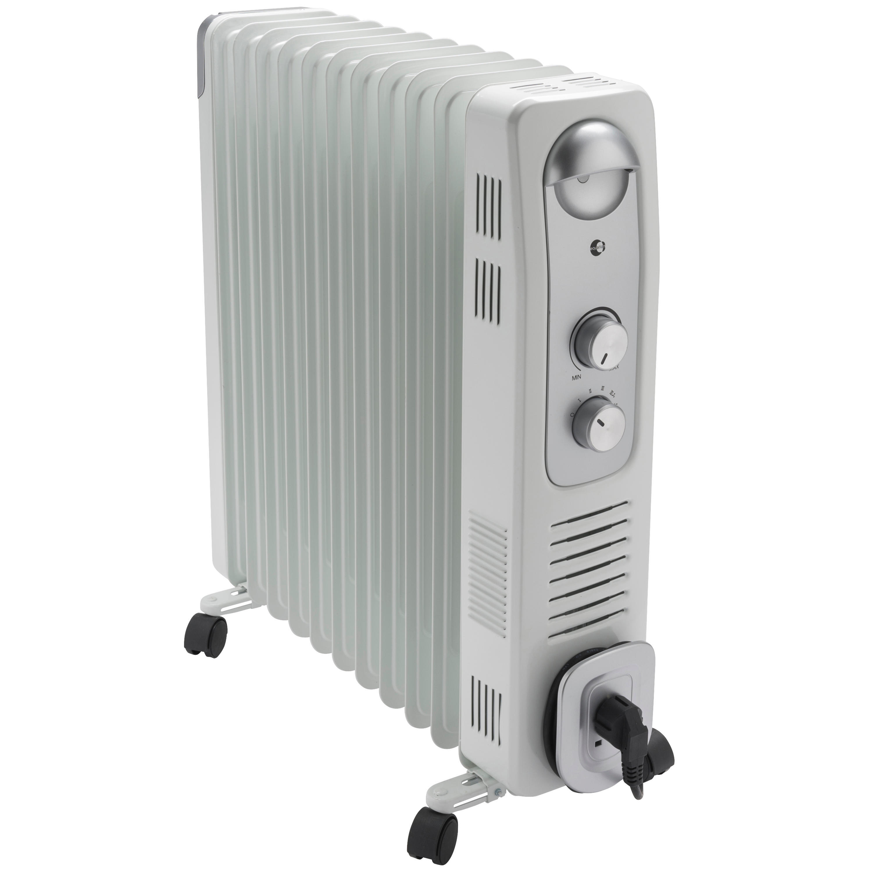 Radiateur bain d'huile électrique OLEA 2 2900W + fonction turbo EQUATION blanc | Leroy Merlin