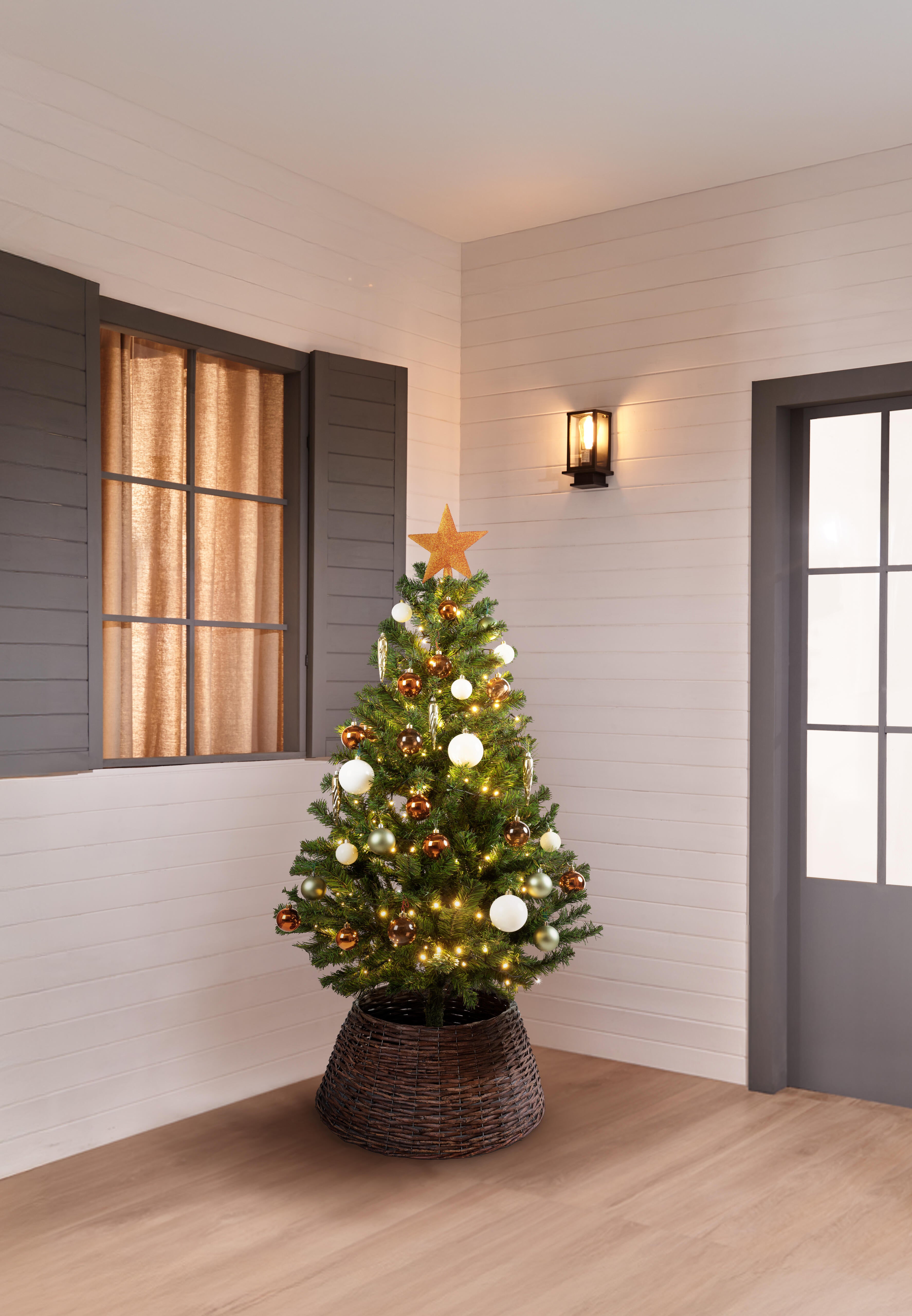 Kit de decoración de Navidad Árbol de Navidad Colorado de 150 cm + base ...