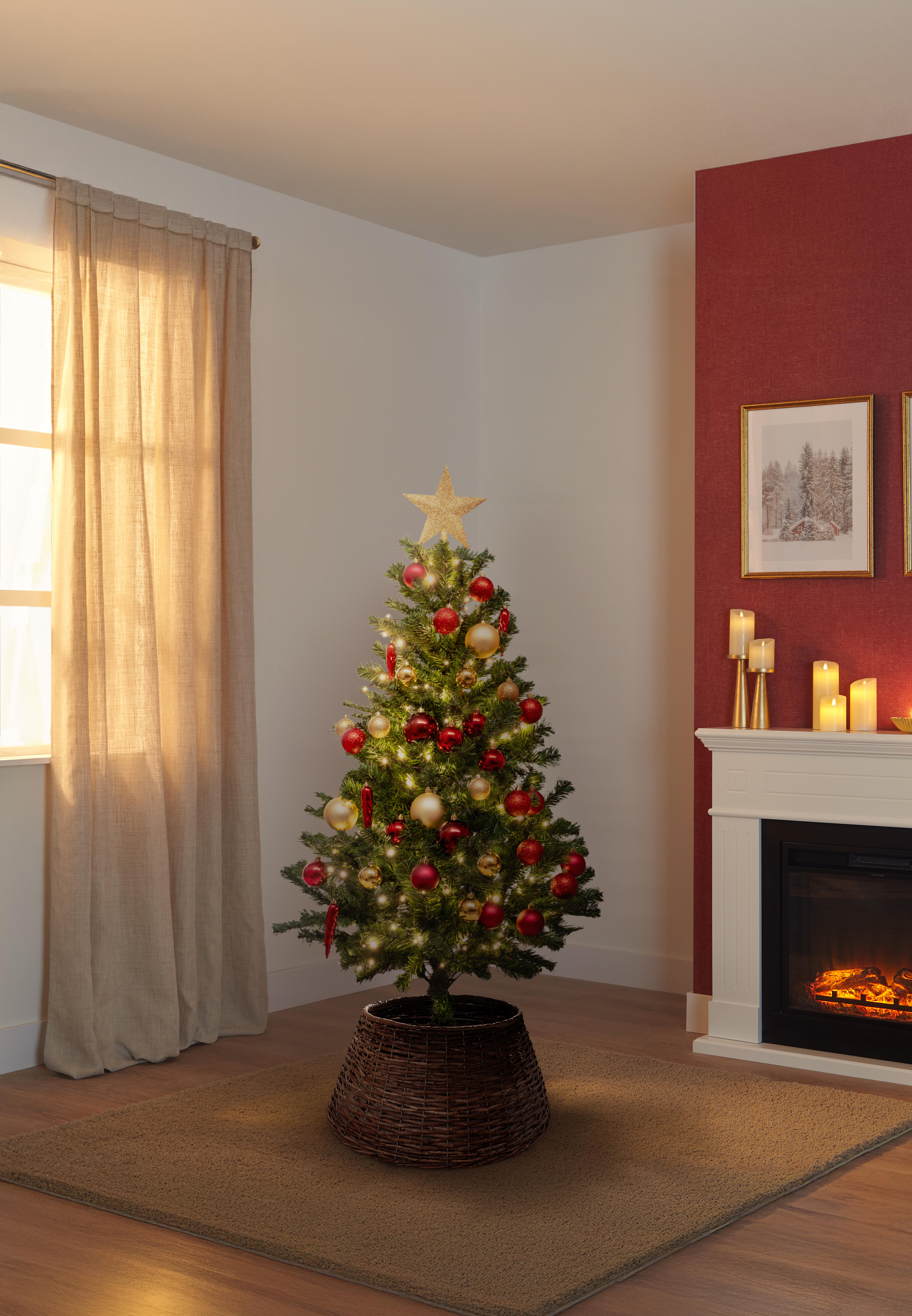 LOTE COLORADO 150CM/BASIC/CHRISTMAS/YUTE | Leroy Merlin