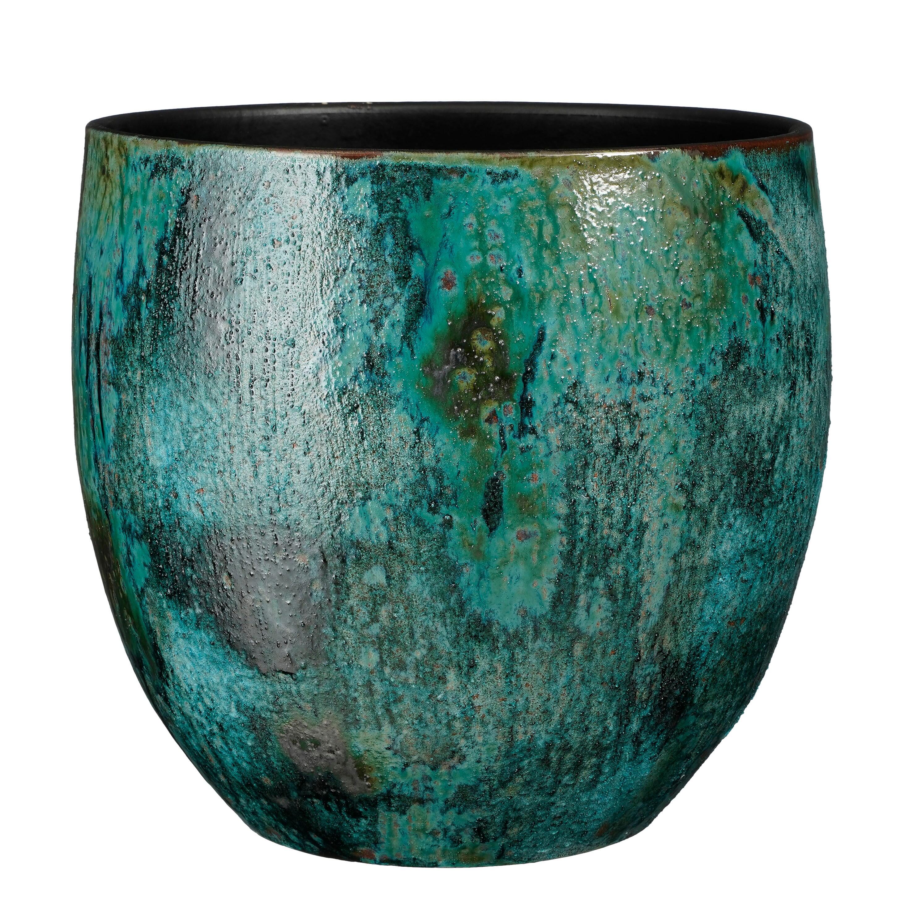 Maceta Red loren azul 34x34cm | Leroy Merlin