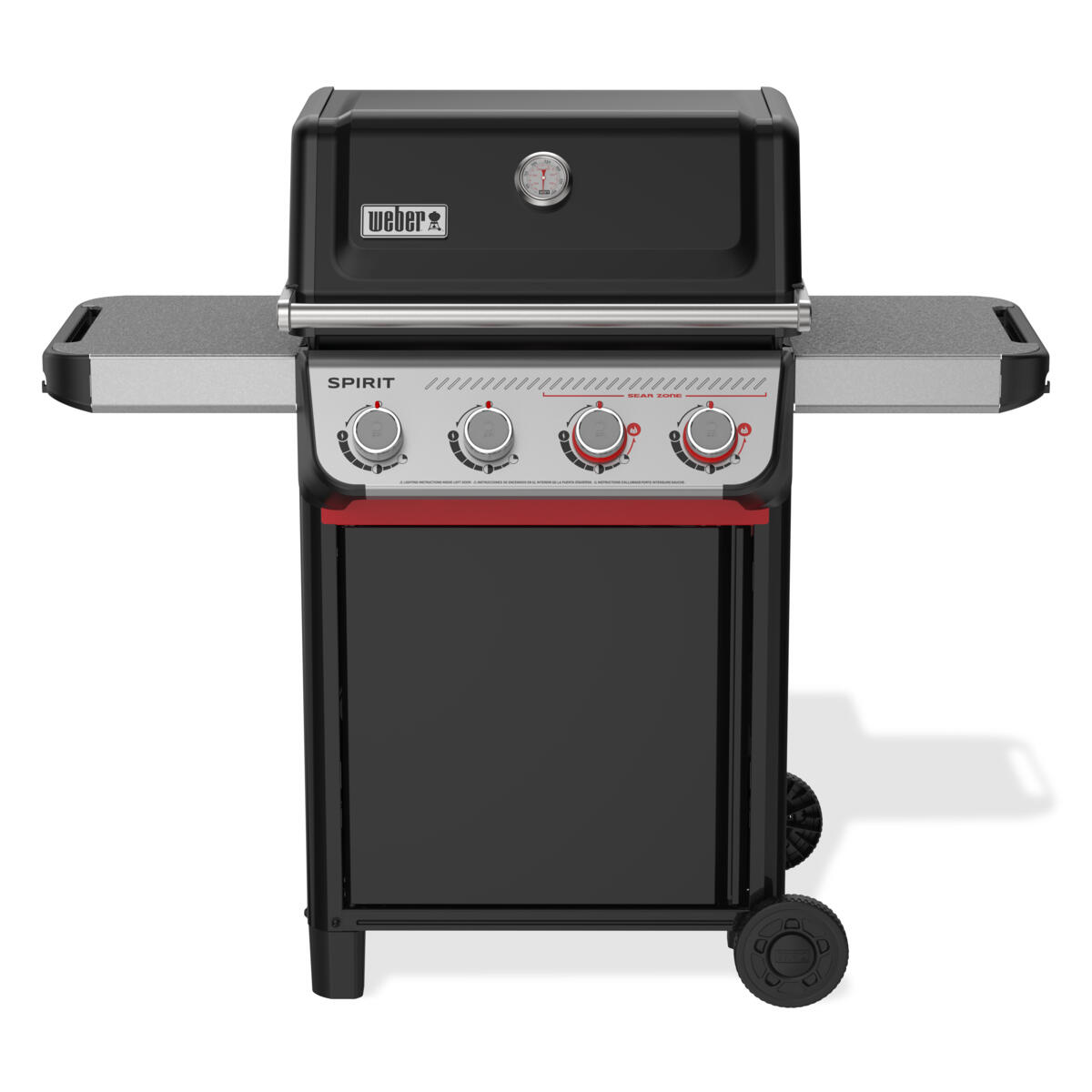 Barbecue gaz WEBER Spirit e-425 mix plancha noir | Leroy Merlin