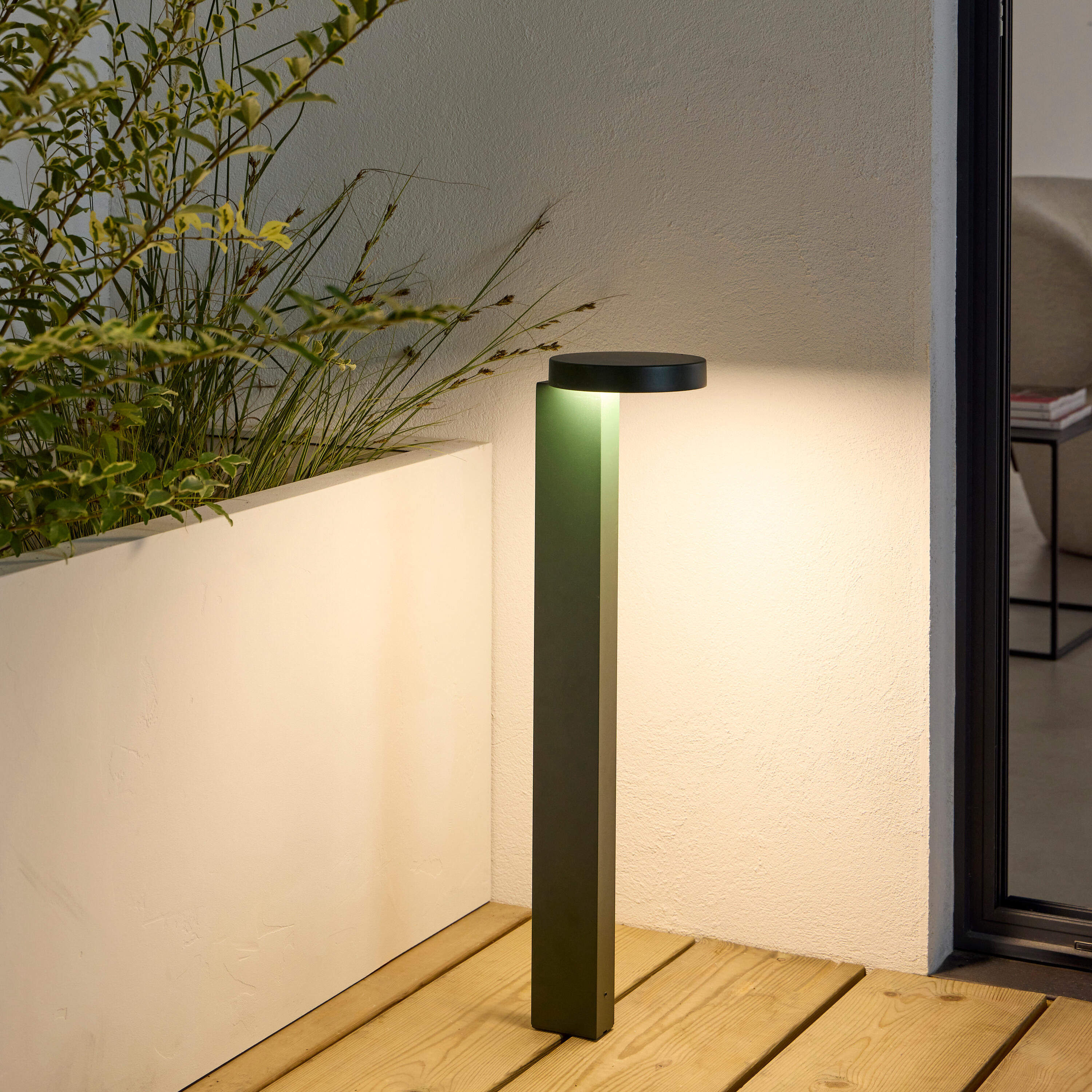 Potelet extérieur LED, 1000 lumens blanc neutre, Baix vert INSPIRE ...