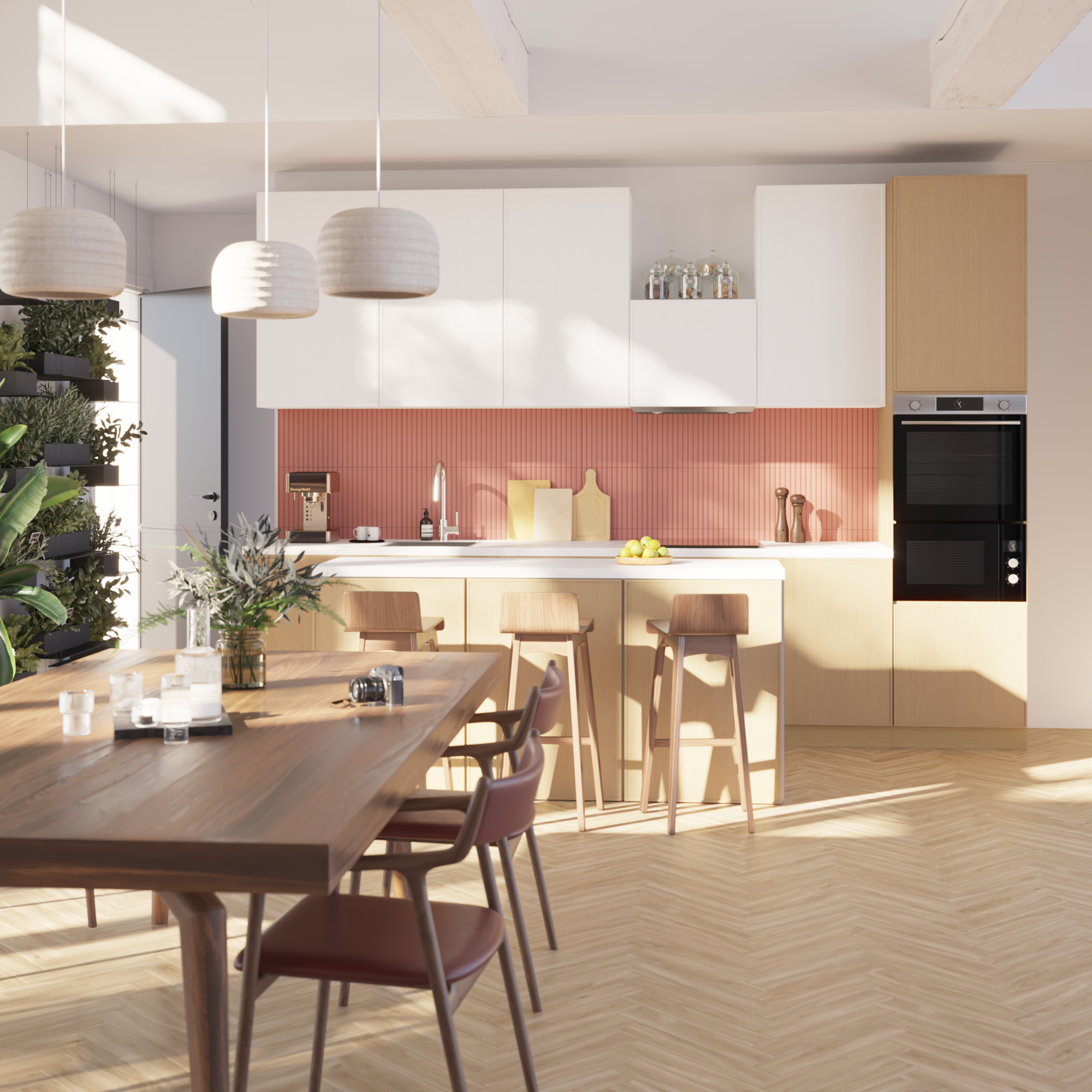 Carrelage mur int effet relief strié terracota Arctic l.30 x L.90 cm ...