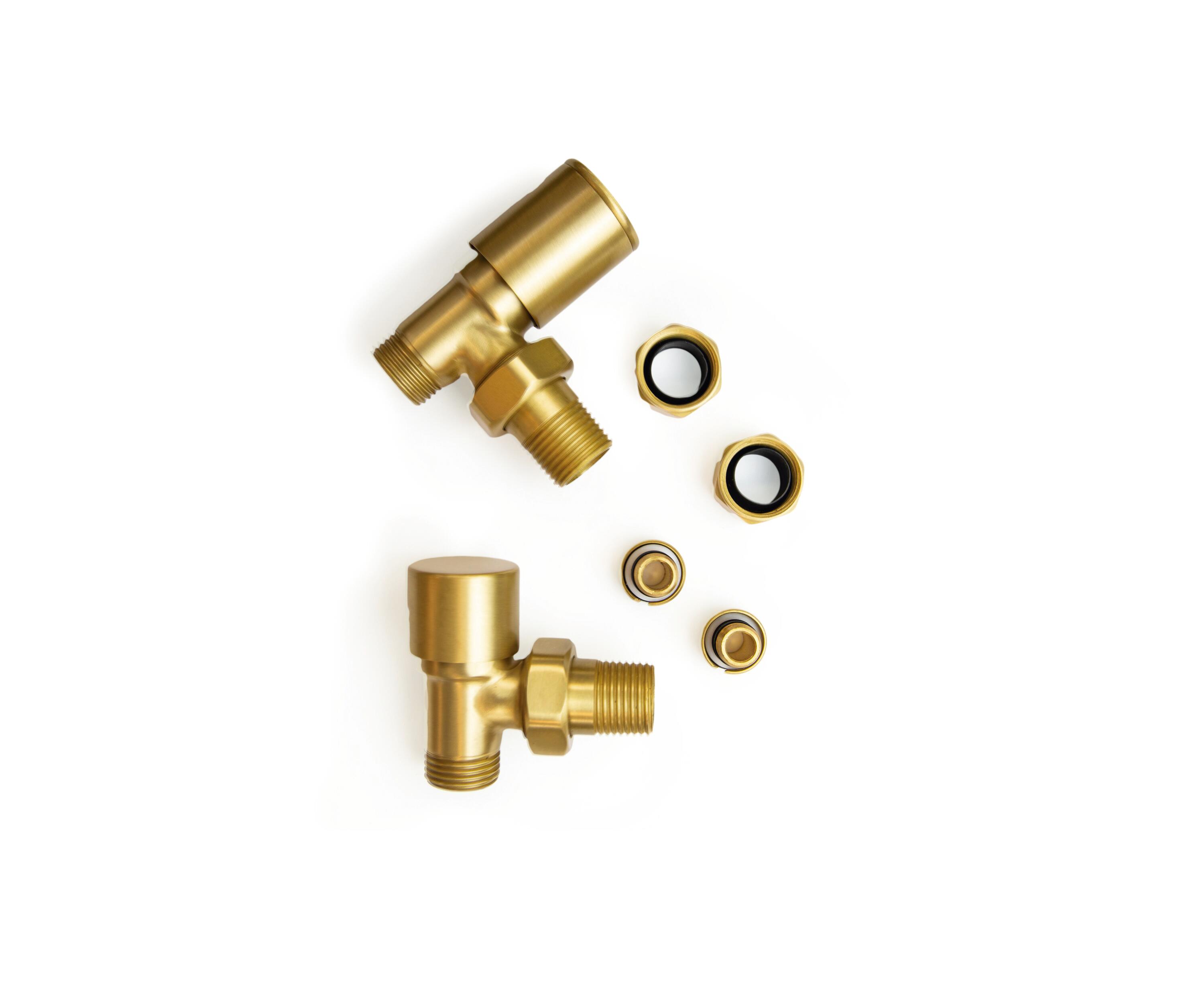 Kit Válvula, Detentor y Adaptador de Cobre 1/2" Oro mate | Leroy Merlin