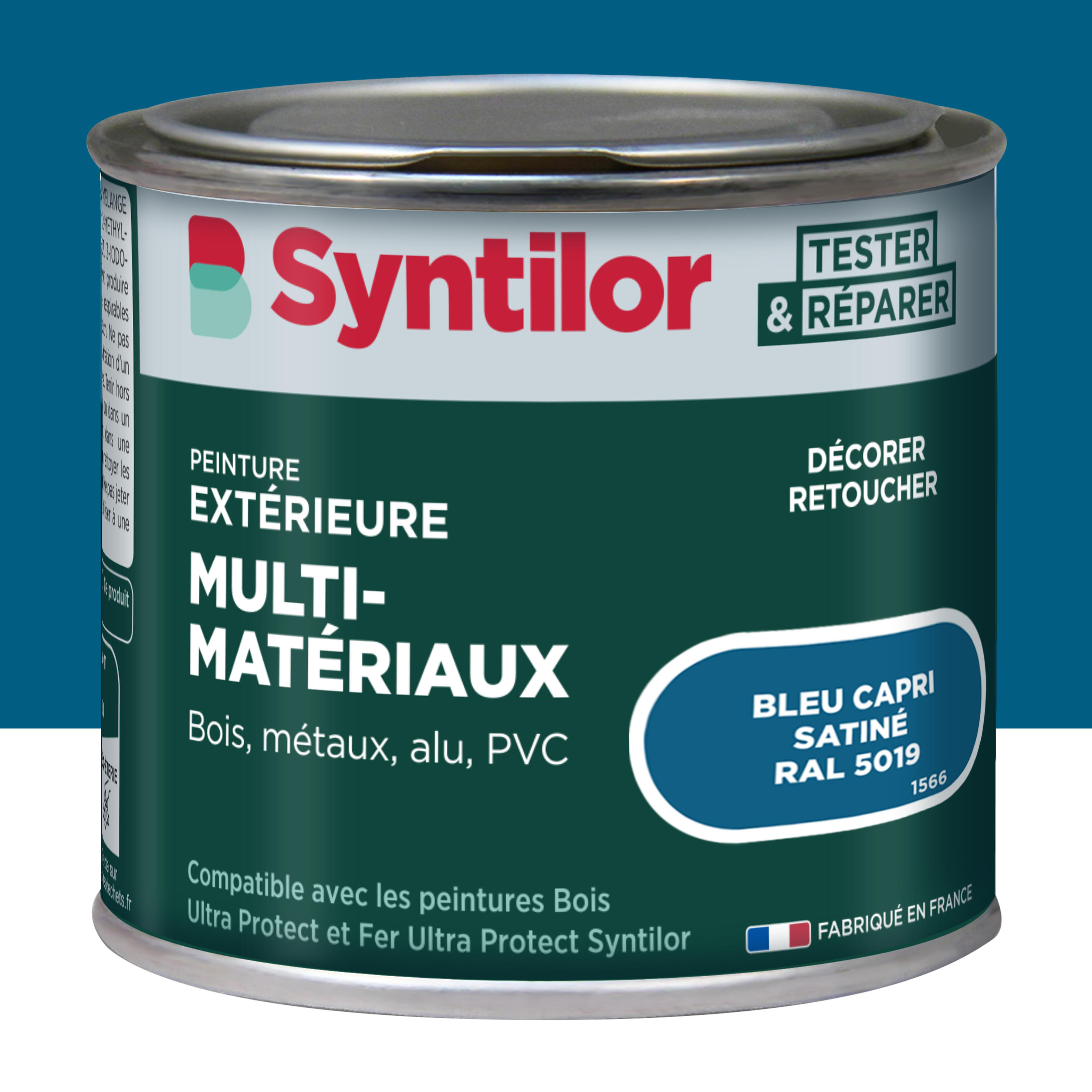 Peinture extérieure bois, aluminium, pvc . SYNTILOR bleu capri satiné ...