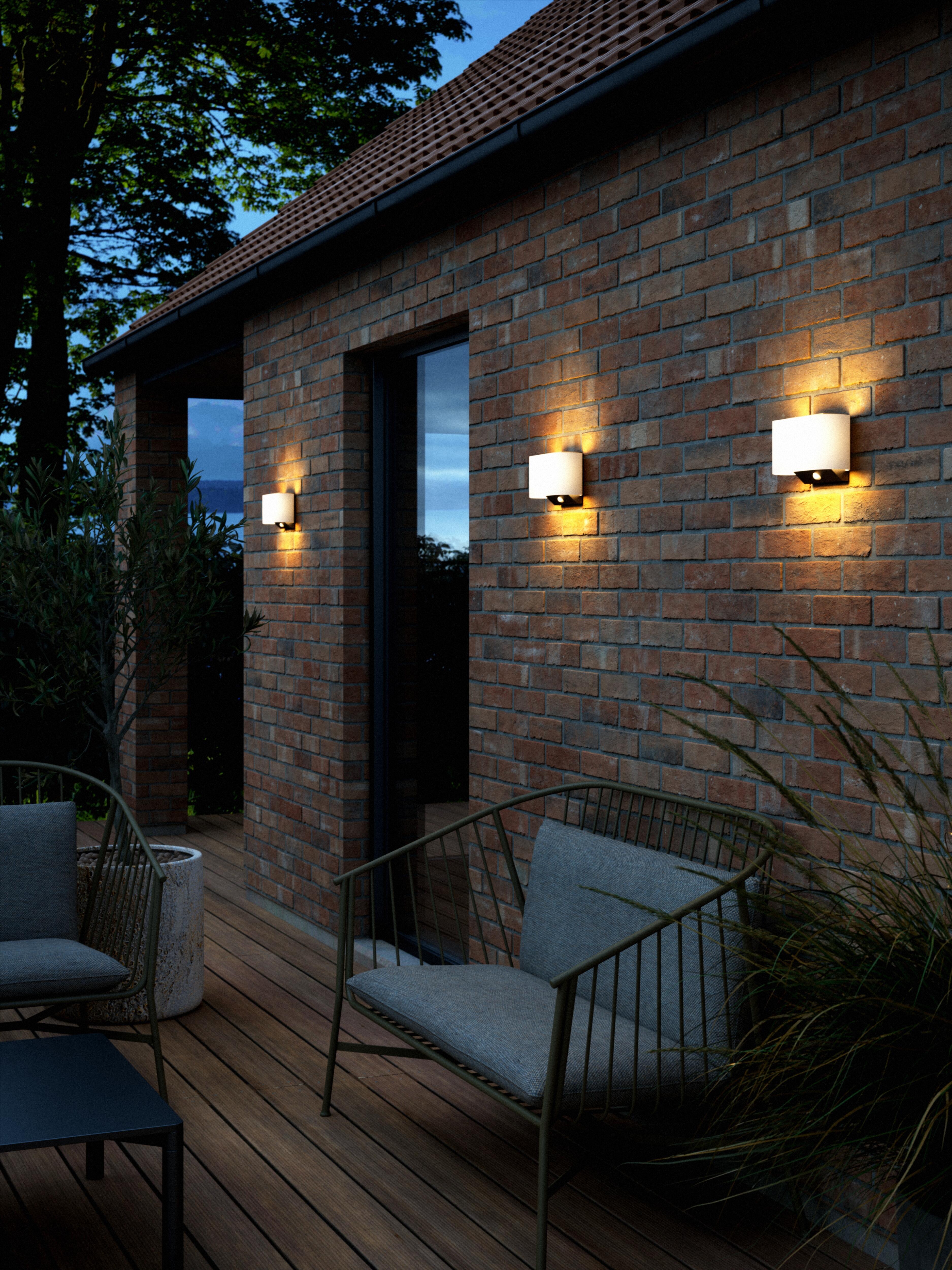 Applique solaire avec détecteur, 500 Lumens, Piola blanc NORDLUX ...