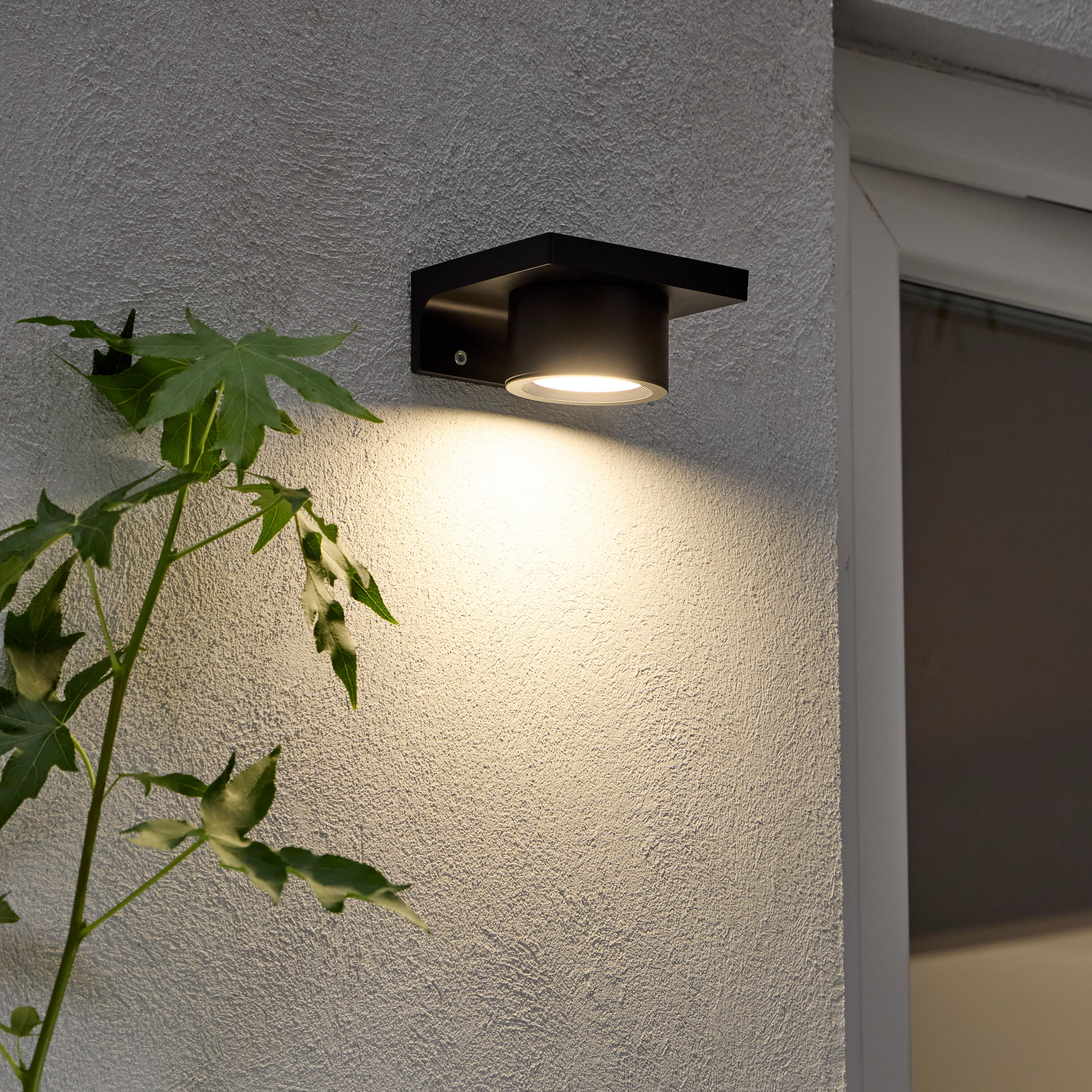Lámpara solar INSPIRE Magny Round Solar 300lm intensidad luz regulable ...