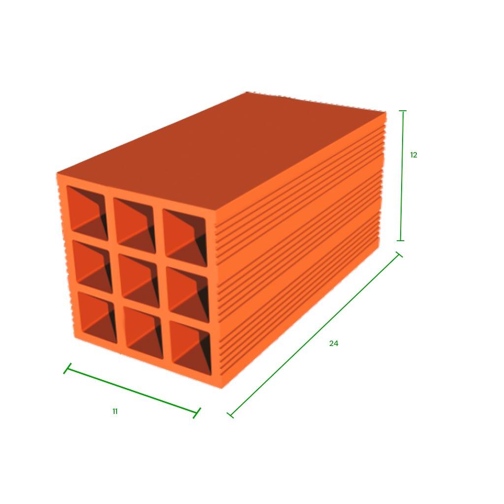 Ladrillo cerámico 24x12x11 cm | Leroy Merlin