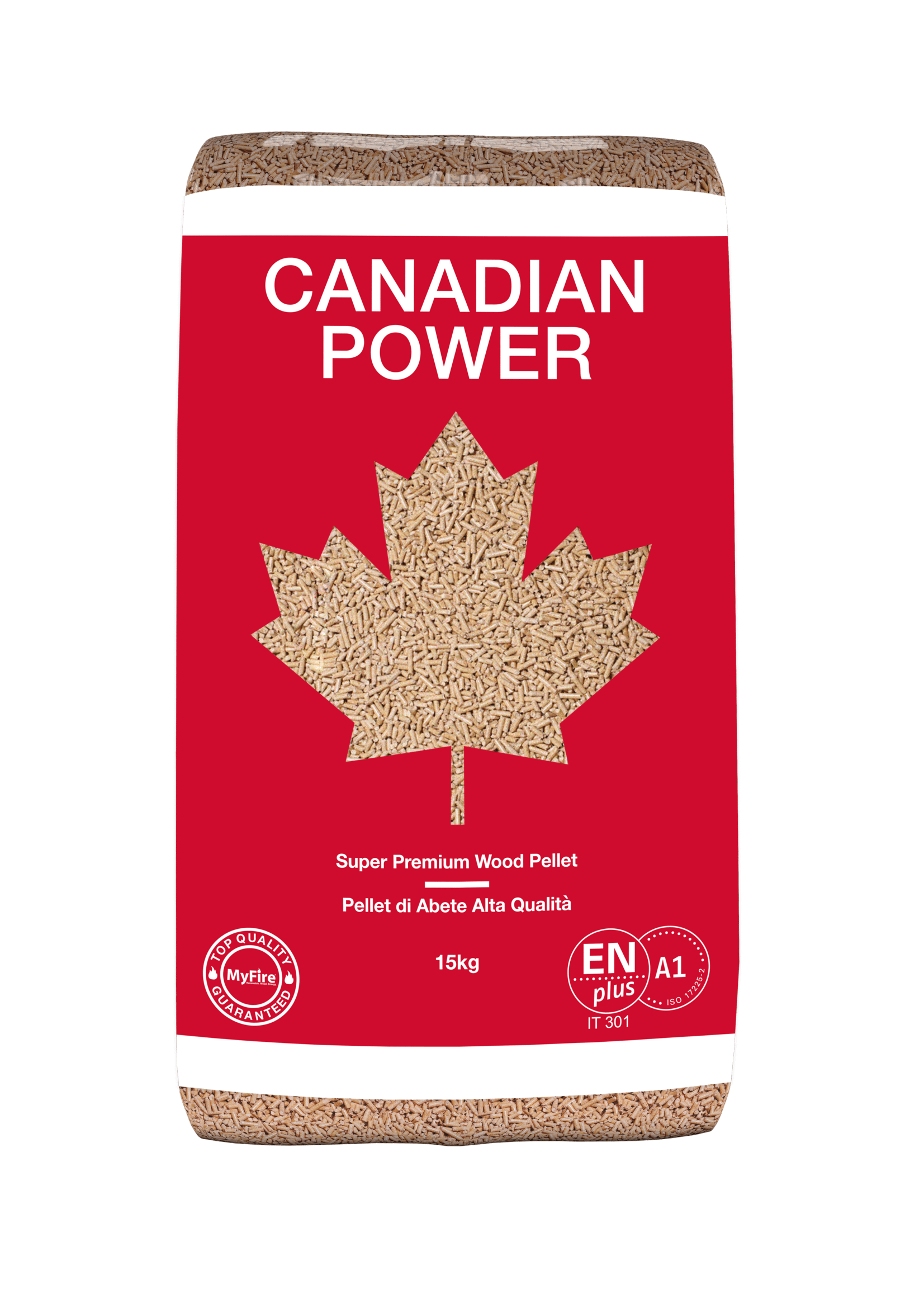 Pellet Canadianpower ENplus A1 15 kg in abete | Leroy Merlin